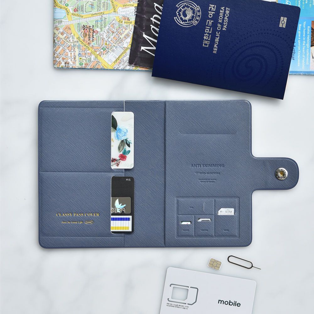 MochiThings: Classy Anti Skimming Passport & SIM Card Case