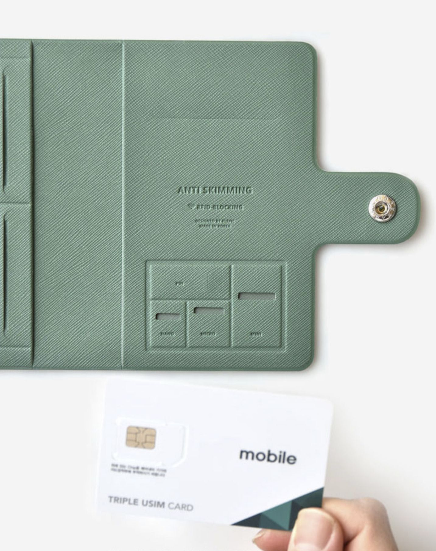 MochiThings: Classy Anti Skimming Passport & SIM Card Case