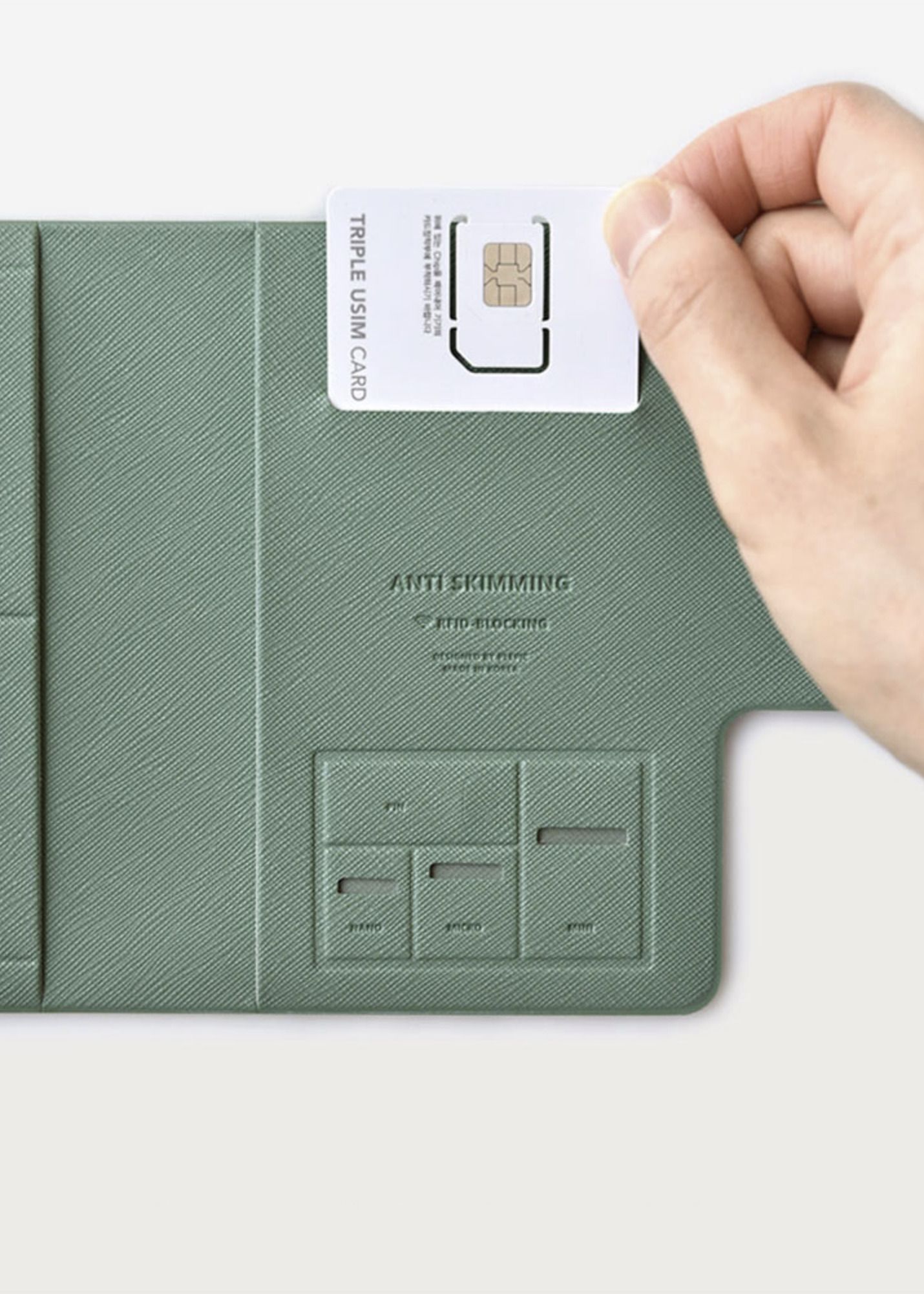 MochiThings: Classy Anti Skimming Passport & SIM Card Case
