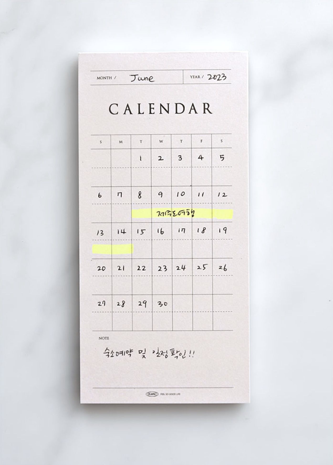 MochiThings: Pop-up Standing Schedule Memo Pad