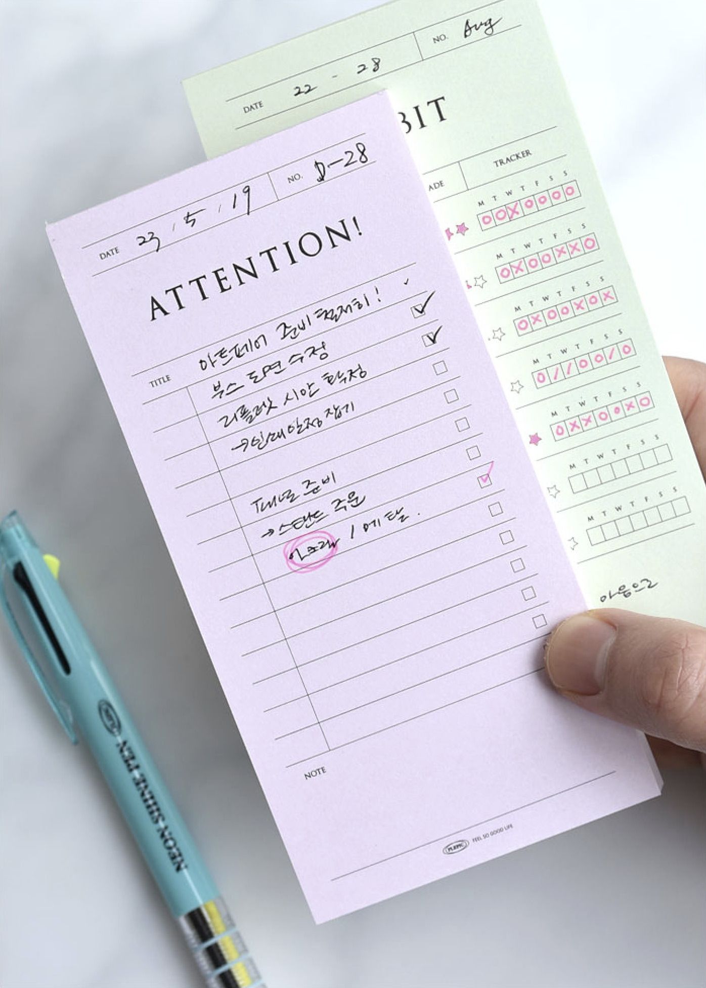 MochiThings: Pop-up Standing Schedule Memo Pad