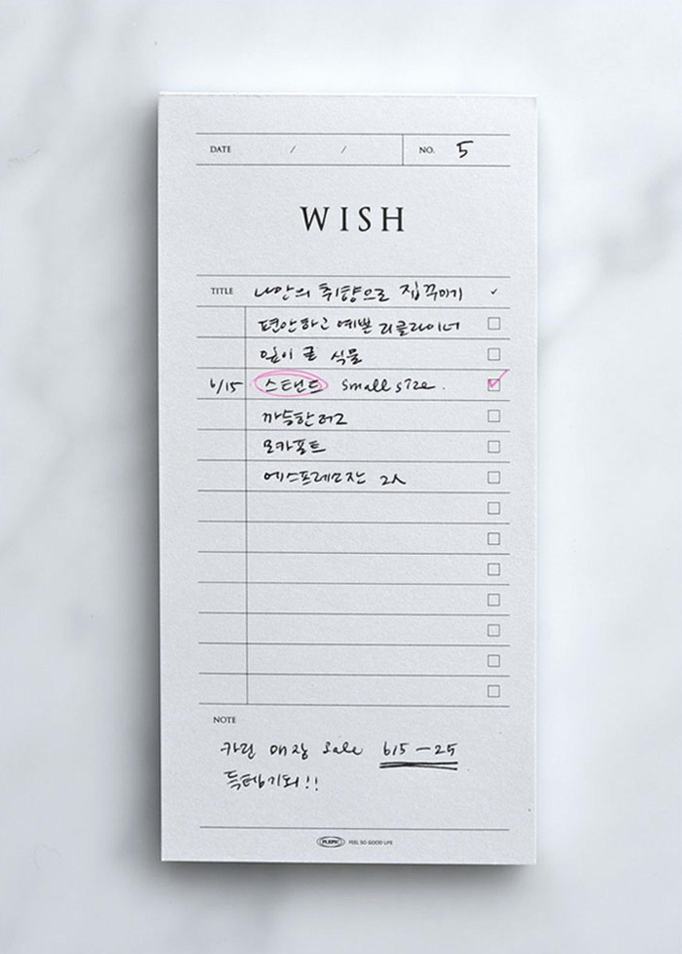 MochiThings: Pop-up Standing Schedule Memo Pad