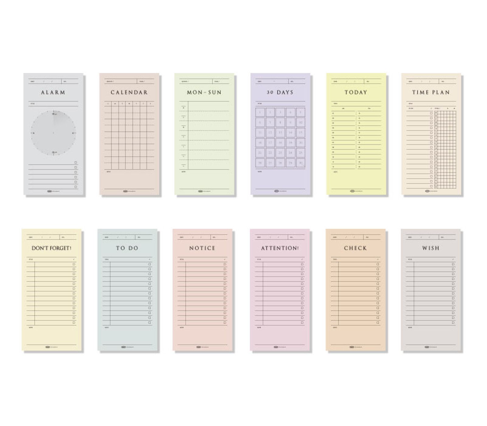 MochiThings: Pop-up Standing Schedule Memo Pad