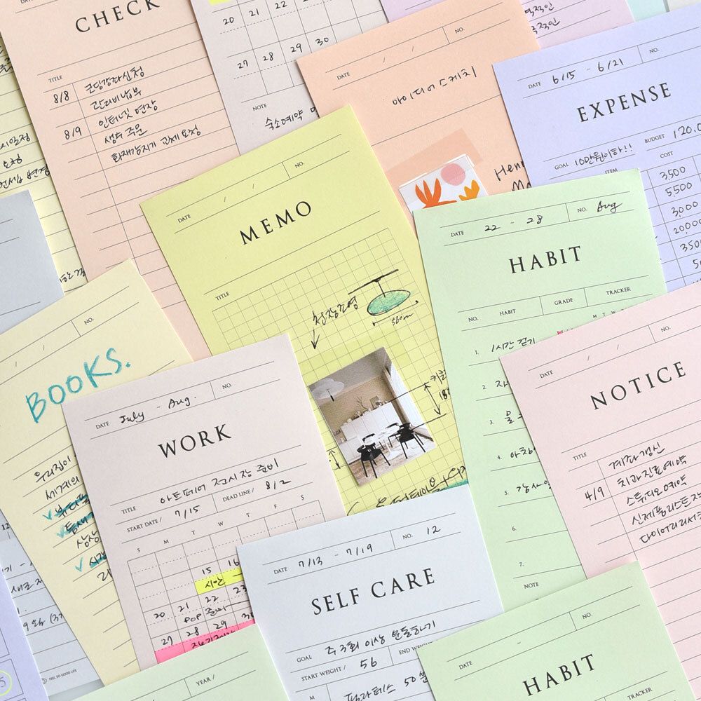MochiThings: Pop-up Standing Schedule Memo Pad