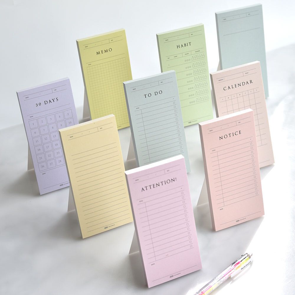 MochiThings: Pop-up Standing Schedule Memo Pad