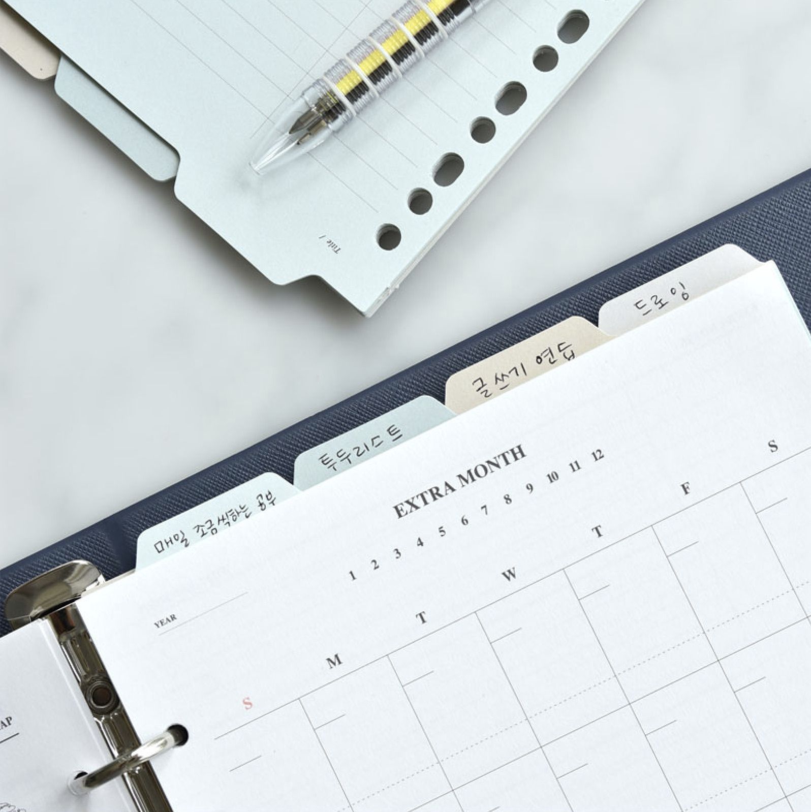 MochiThings: Folder Index 6 Ring & 20 Ring A5 Note Refill Set