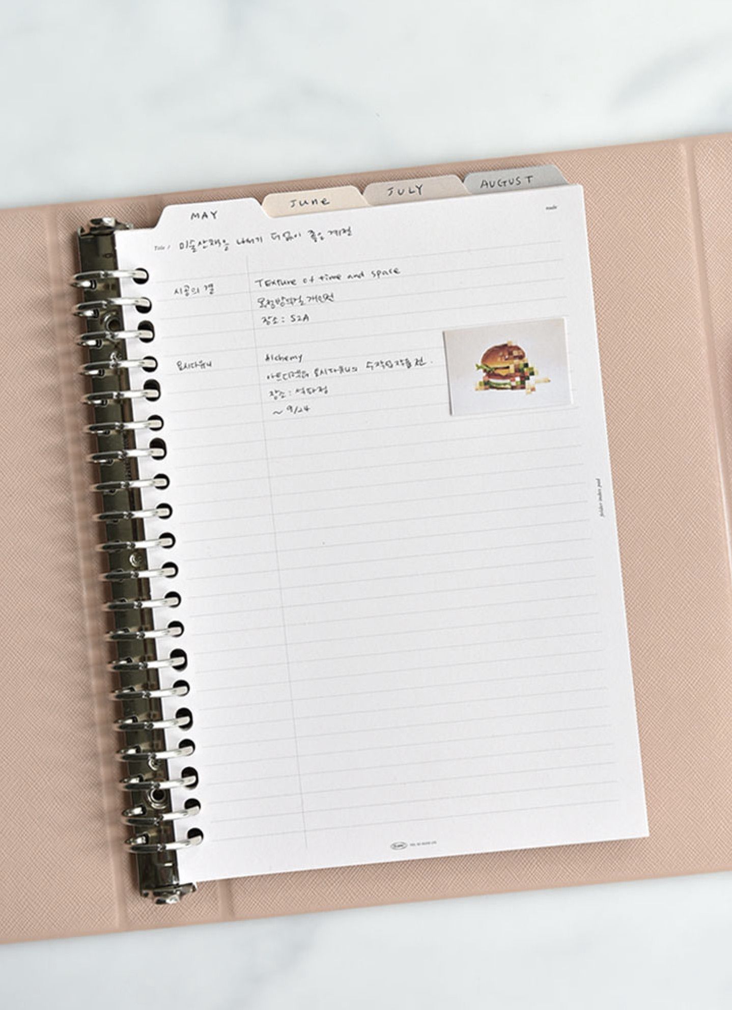 MochiThings: Folder Index 6 Ring & 20 Ring A5 Note Refill Set