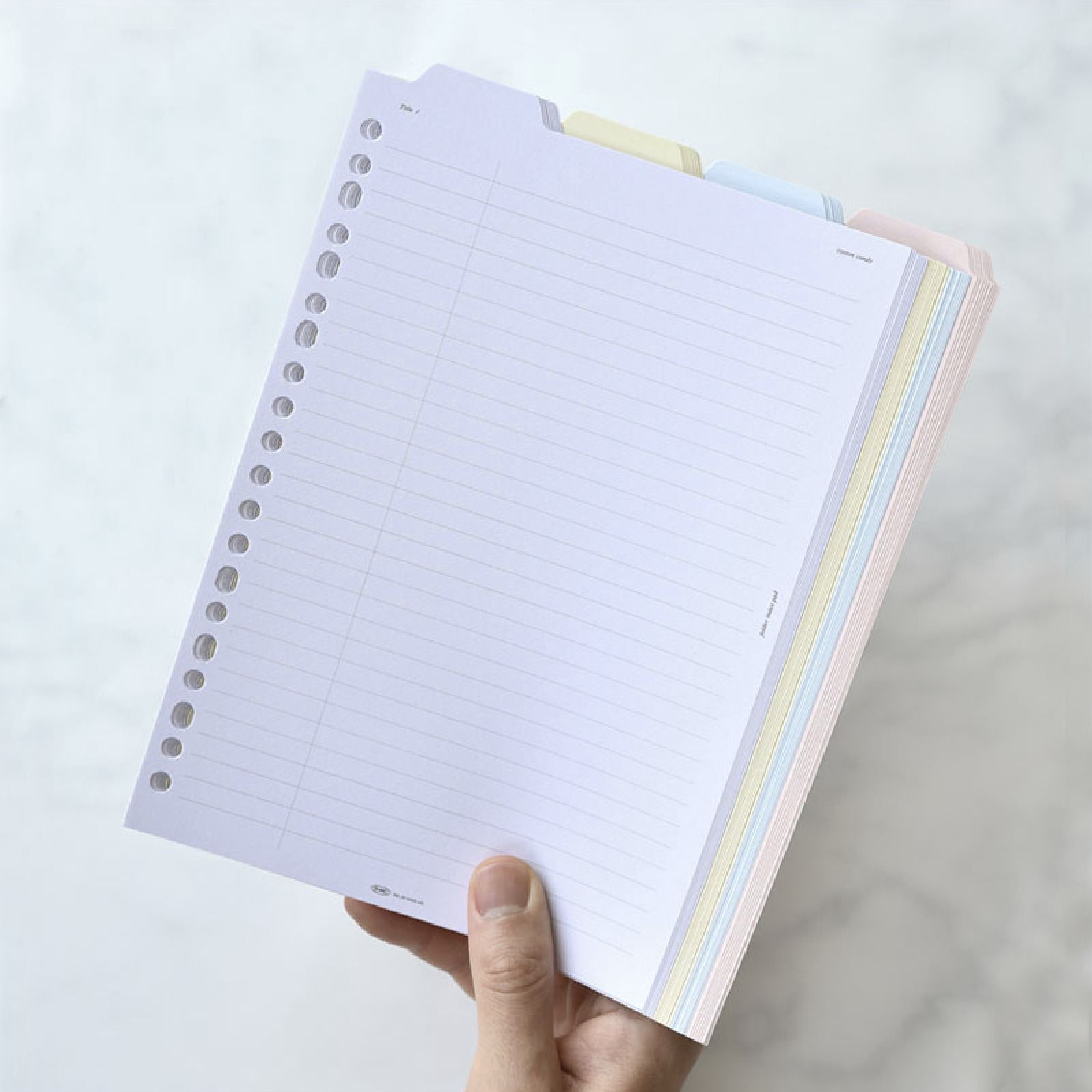 MochiThings: Folder Index 6 Ring & 20 Ring A5 Note Refill Set