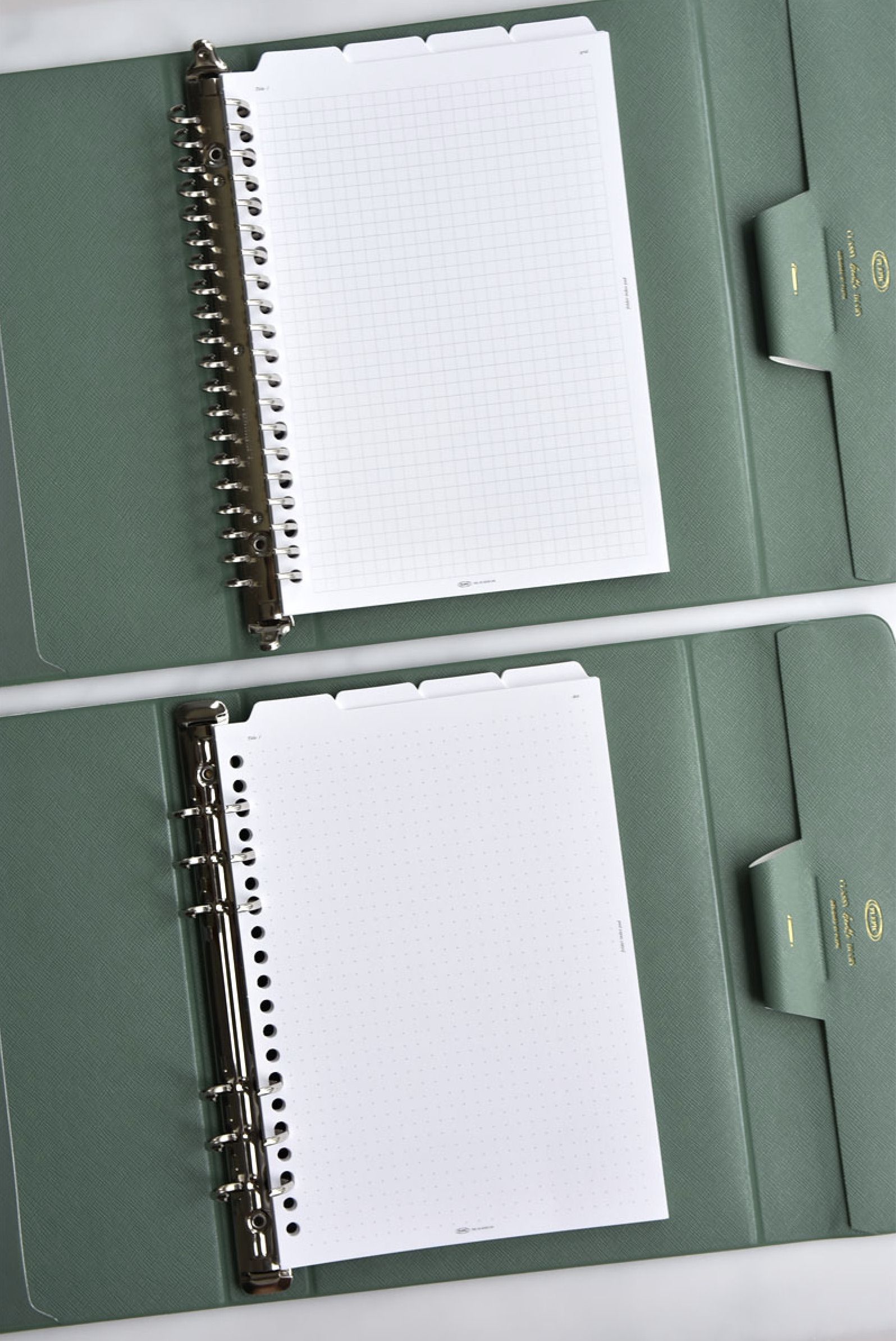 MochiThings: Folder Index 6 Ring & 20 Ring A5 Note Refill Set