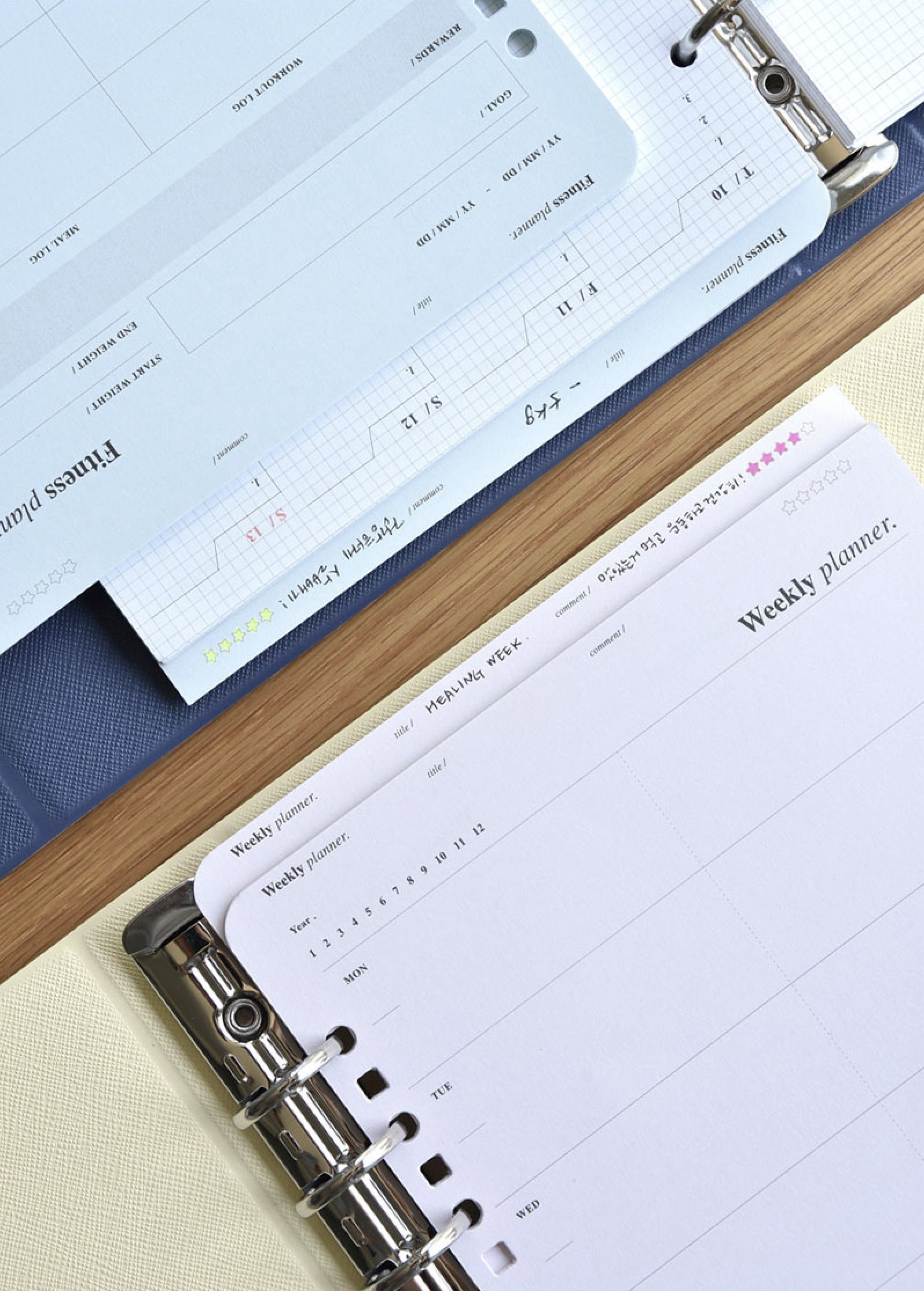 MochiThings: Up&Down Index 6 Ring A5 Planner Refill