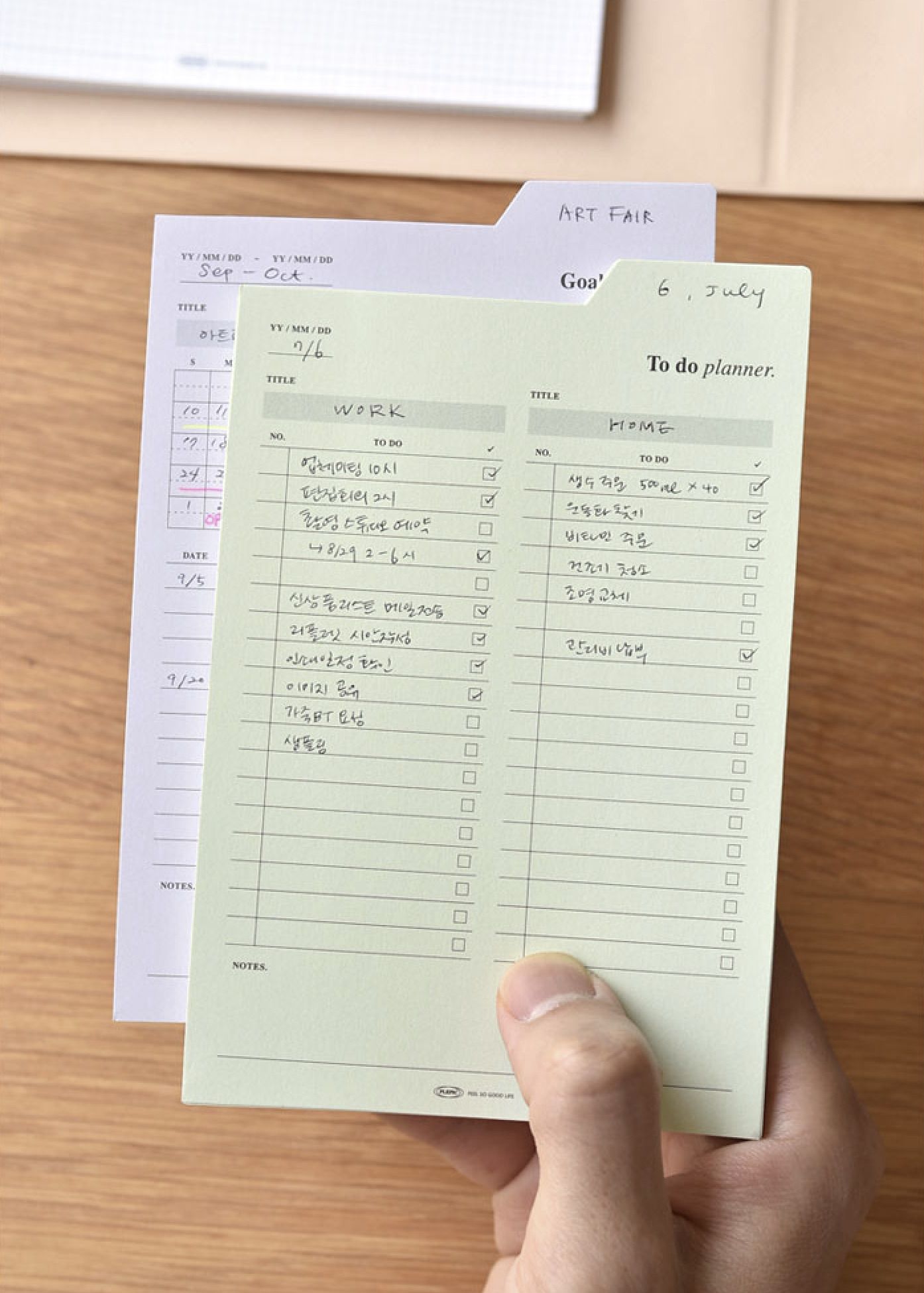 MochiThings: Large Schedule Index Sticky Note