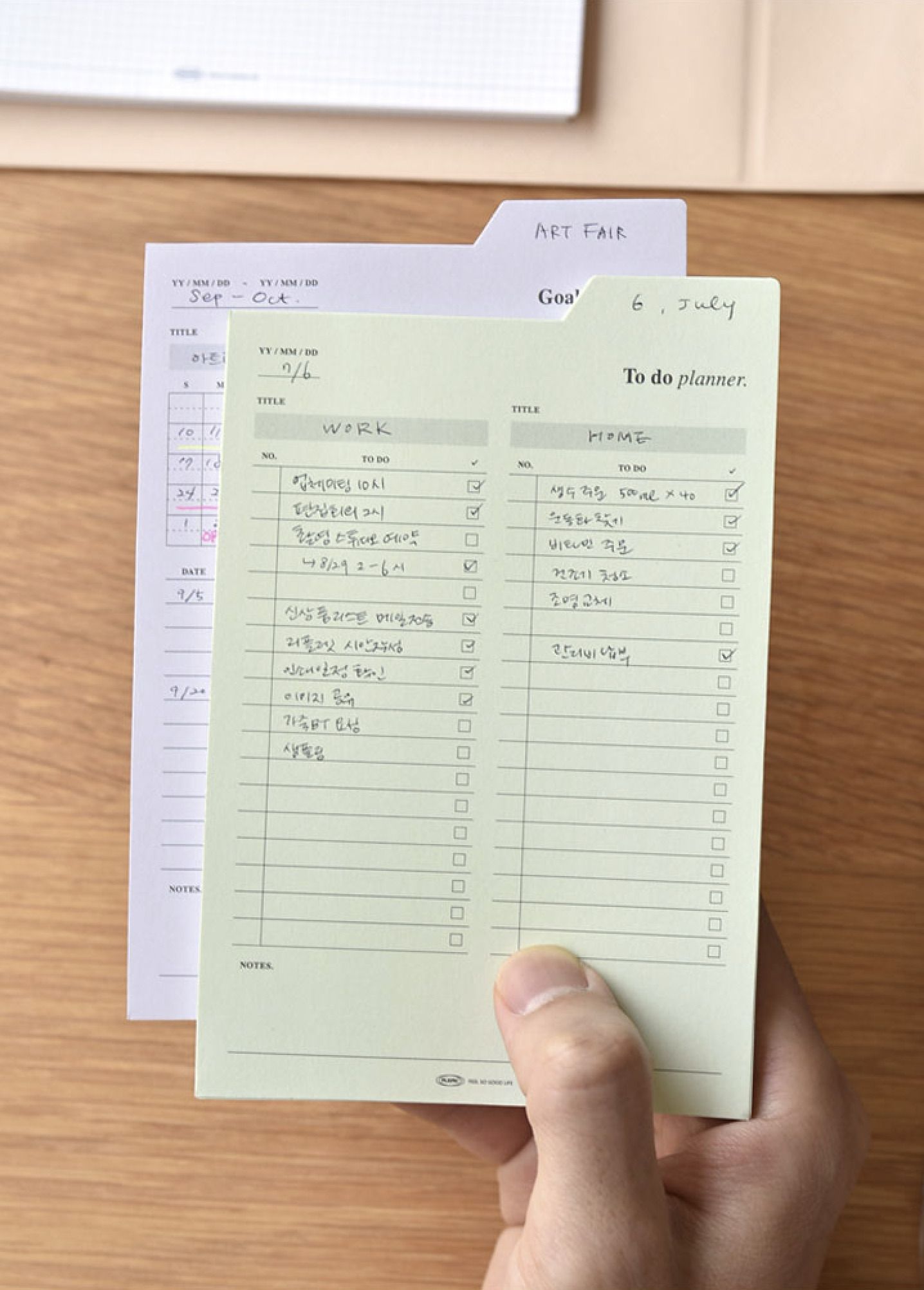 MochiThings: Large Schedule Index Sticky Note