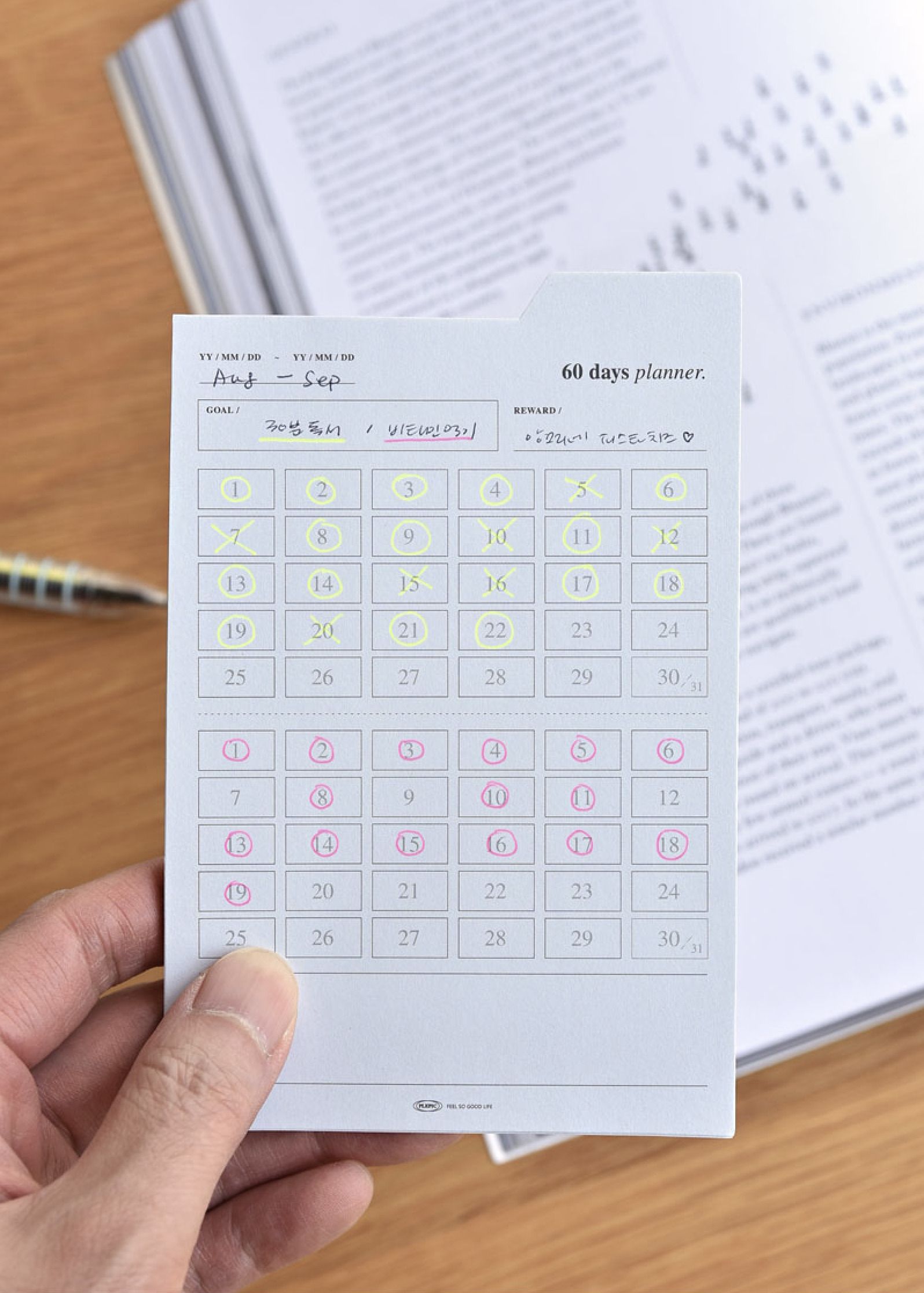 MochiThings: Large Schedule Index Sticky Note