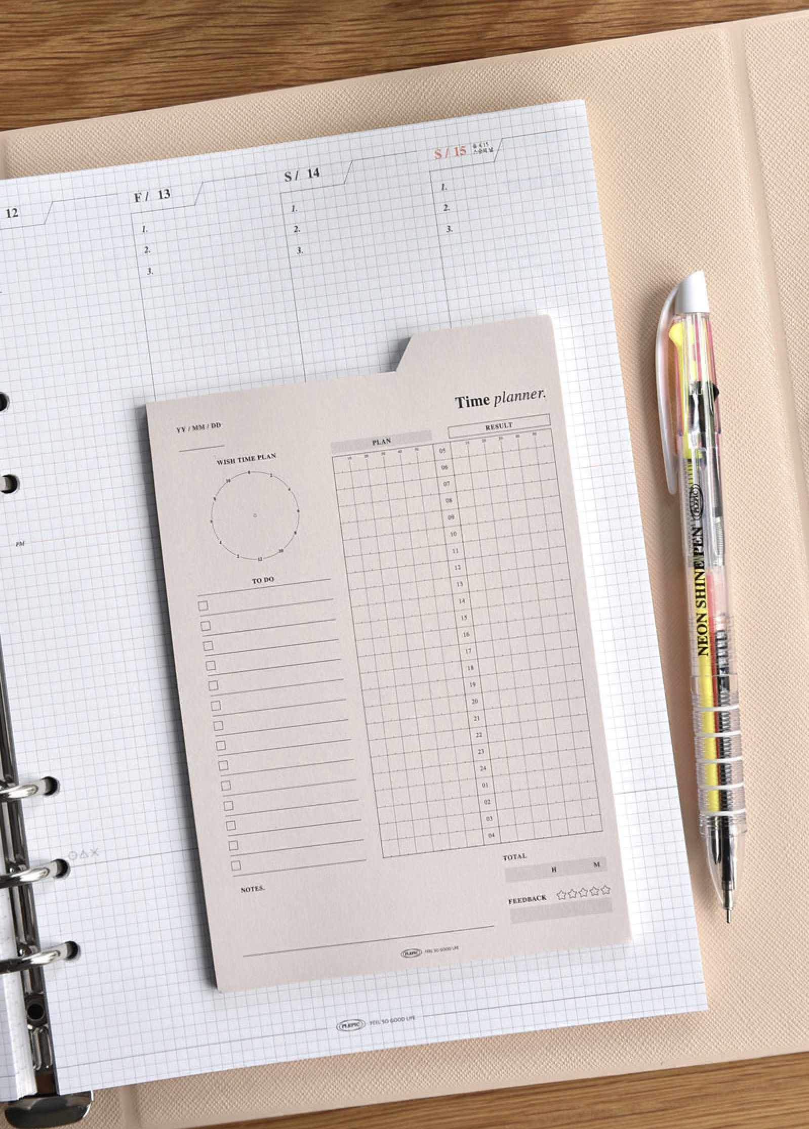 MochiThings: Large Schedule Index Sticky Note