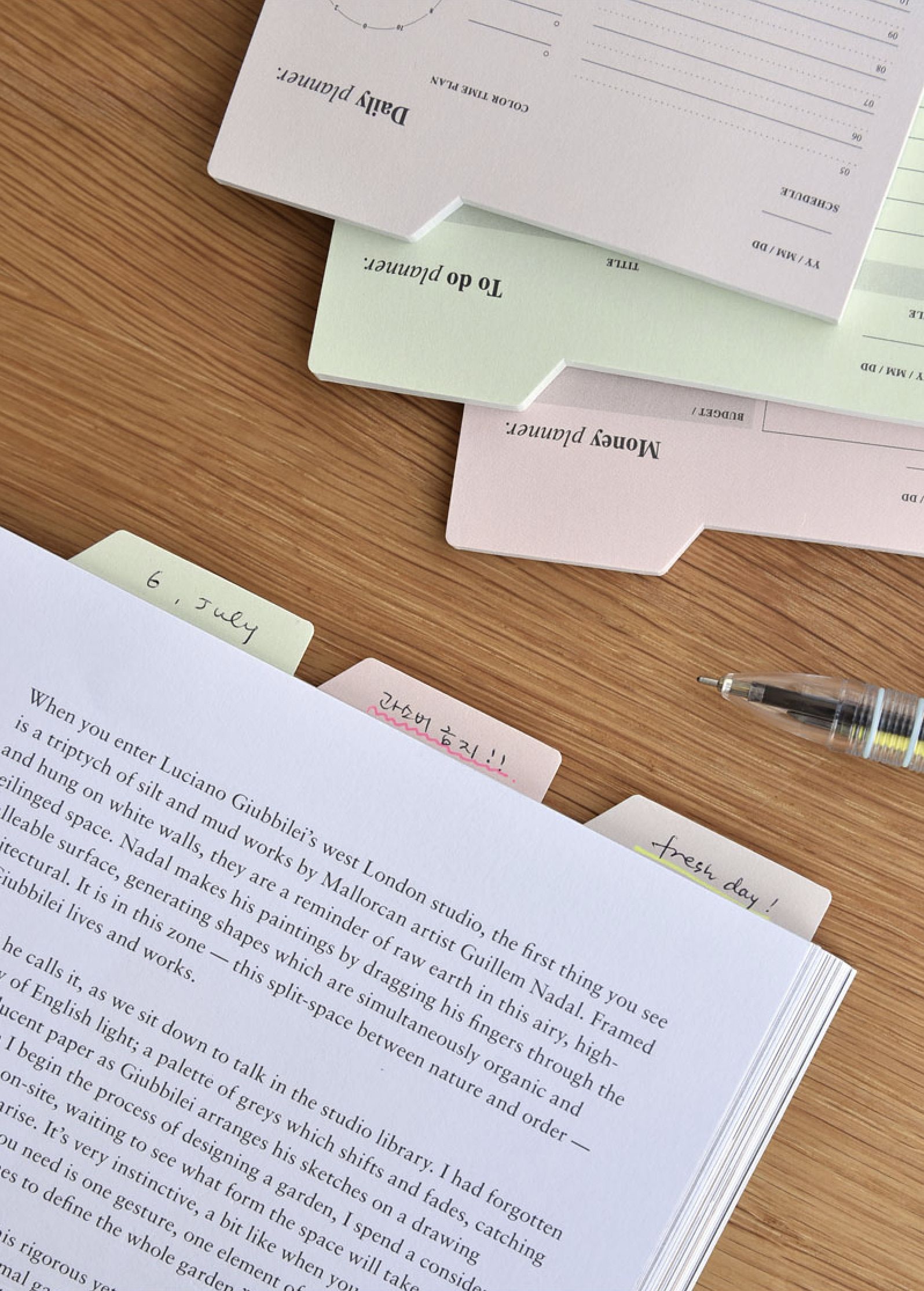 MochiThings: Large Schedule Index Sticky Note