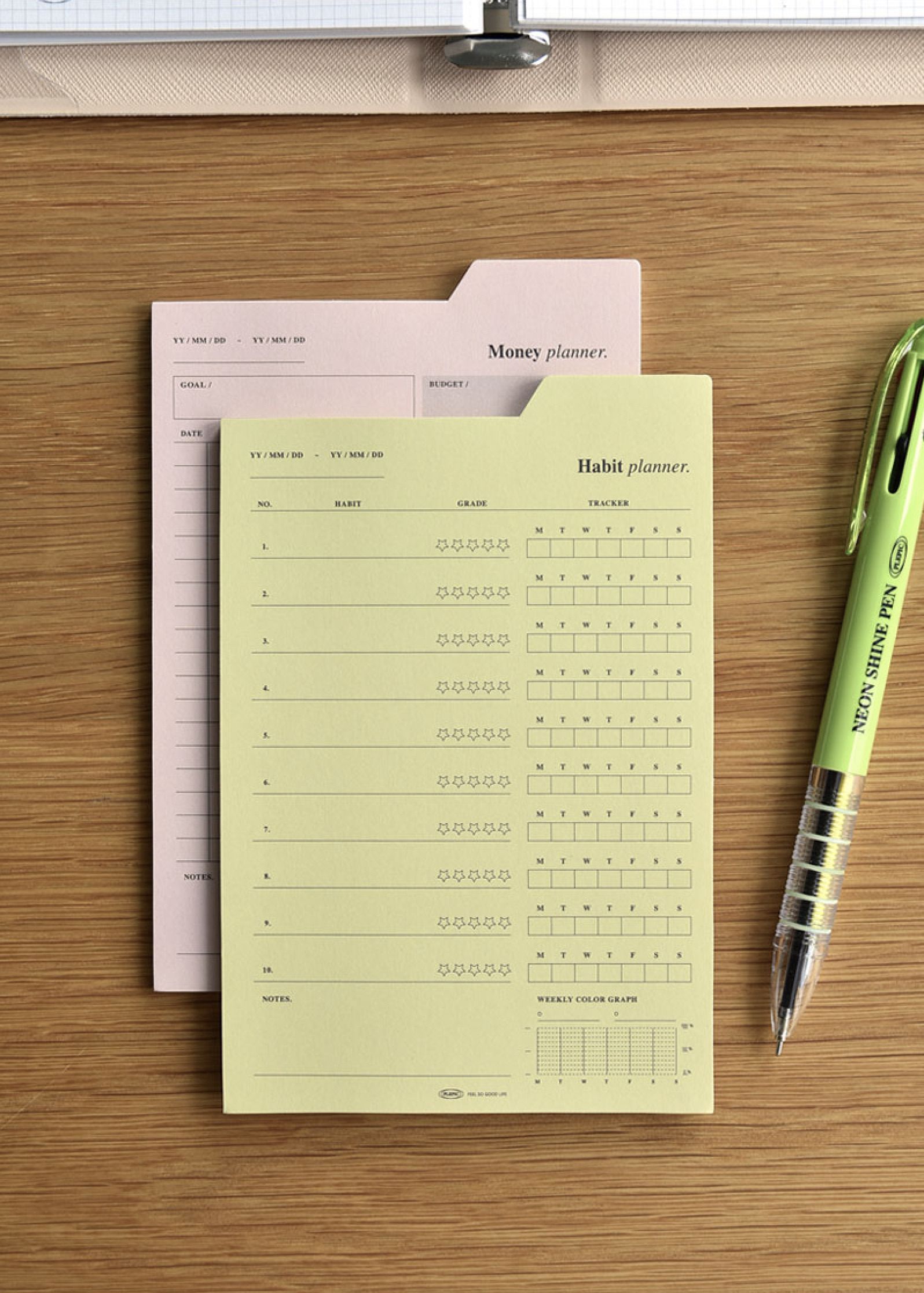 MochiThings: Large Schedule Index Sticky Note