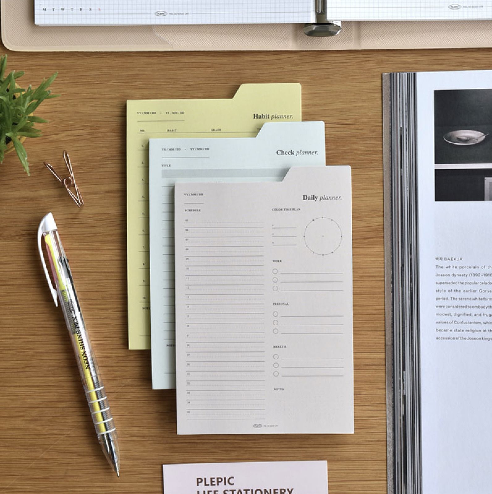 MochiThings: Large Schedule Index Sticky Note