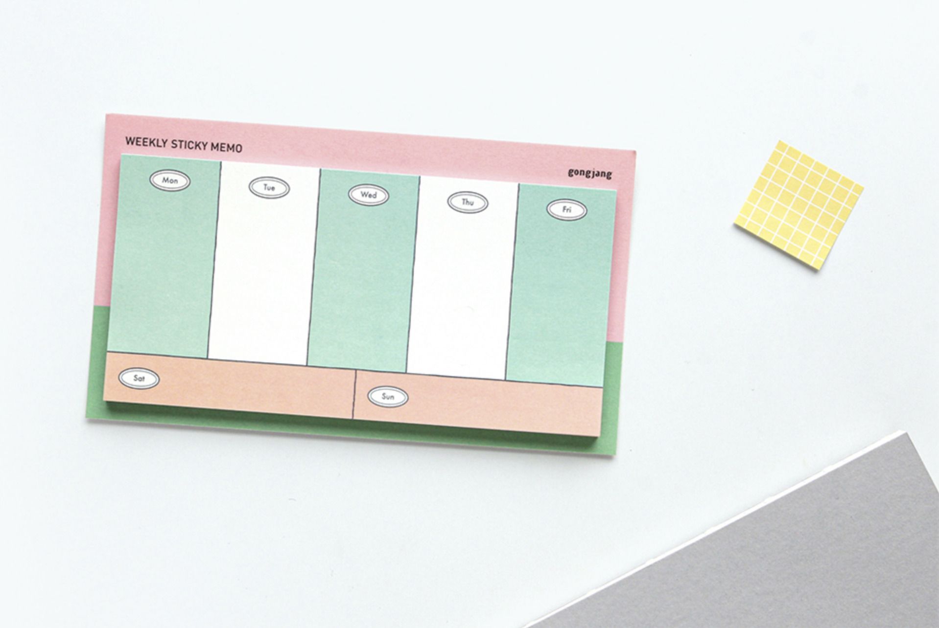 MochiThings: Gonjang Weekly Schedule Sticky Note
