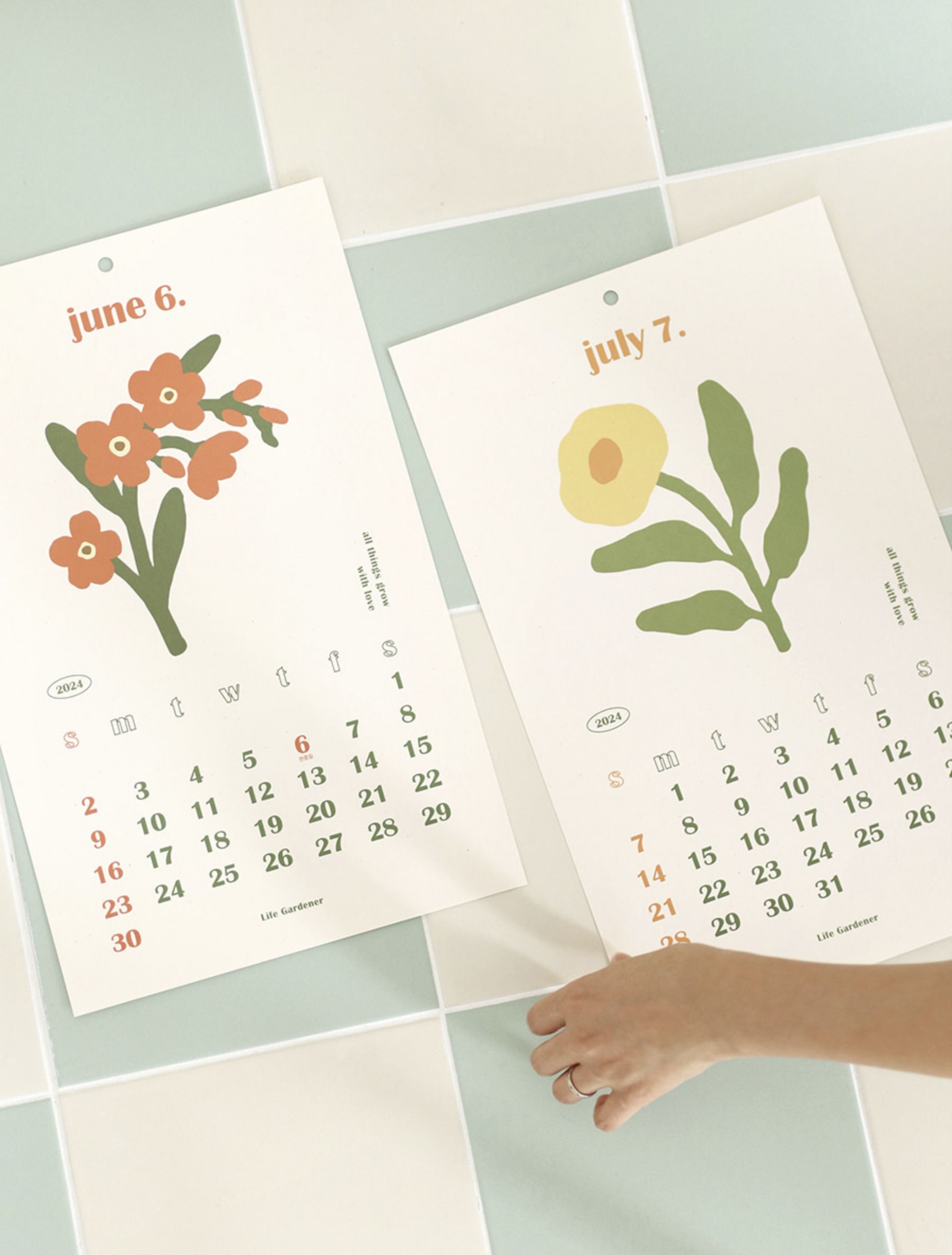MochiThings: 2024 Life Gardener Wall Calendar