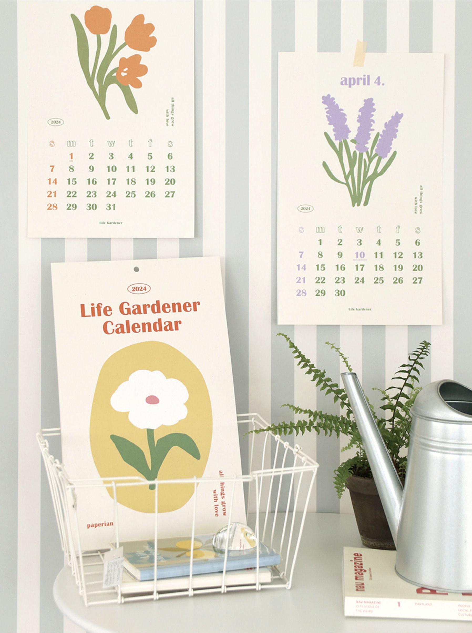 MochiThings: 2024 Life Gardener Wall Calendar