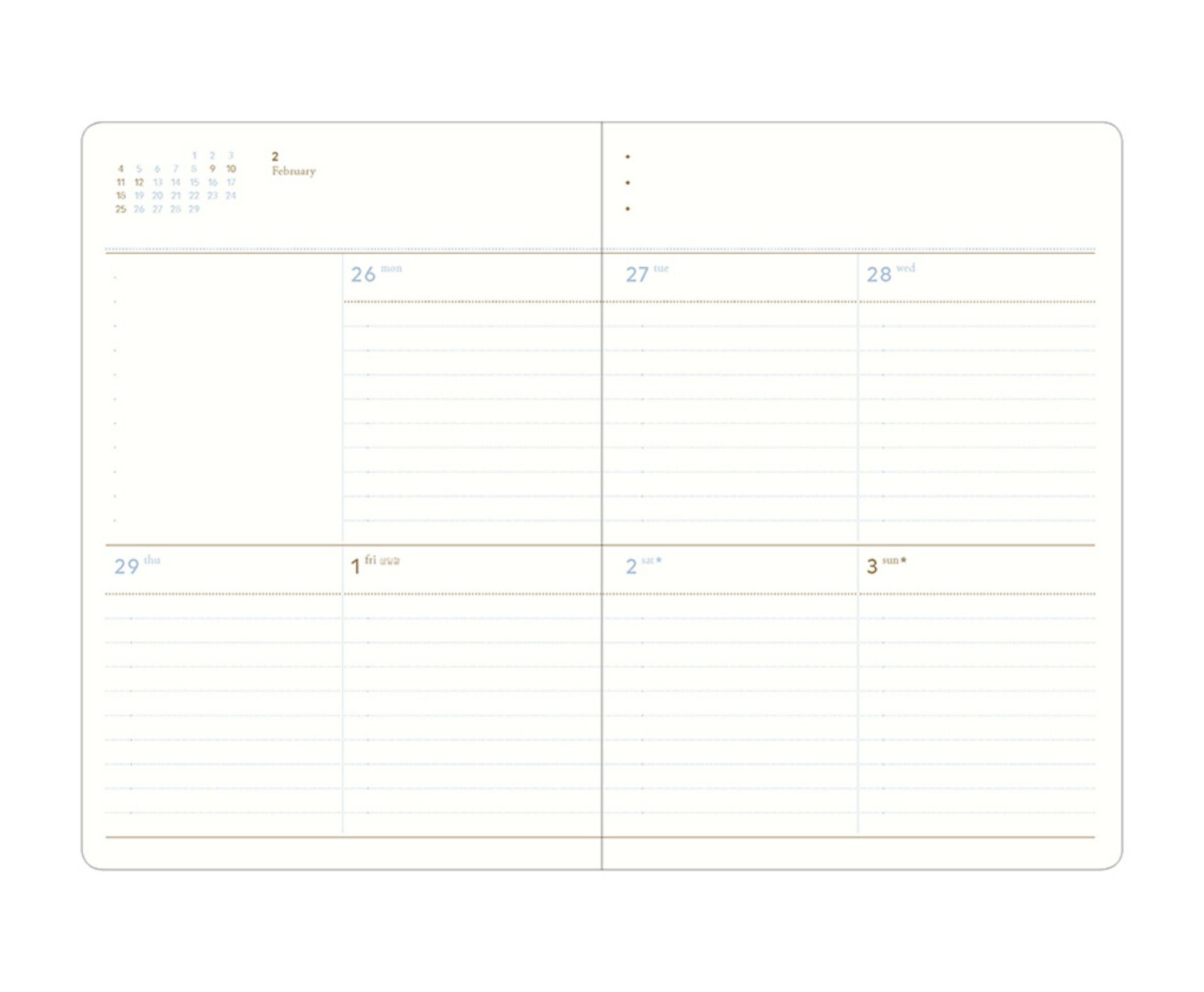 MochiThings: 2024 Slim & Wide Weekly Planner