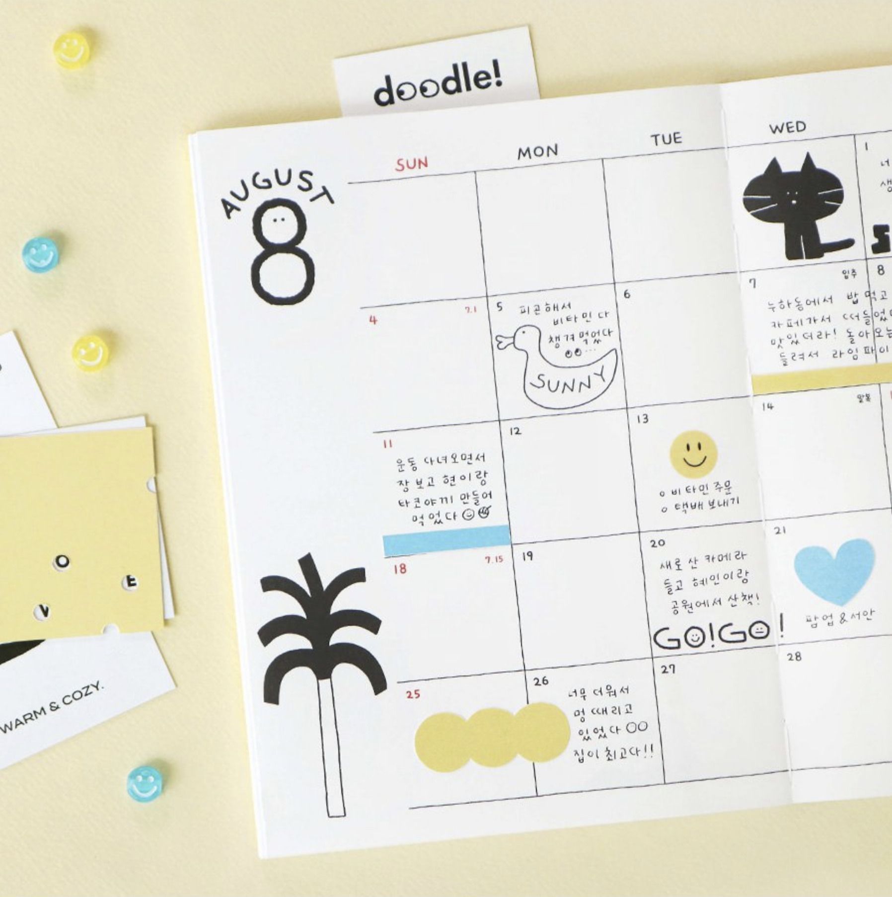 MochiThings: 2024 Doodle Diary Planner