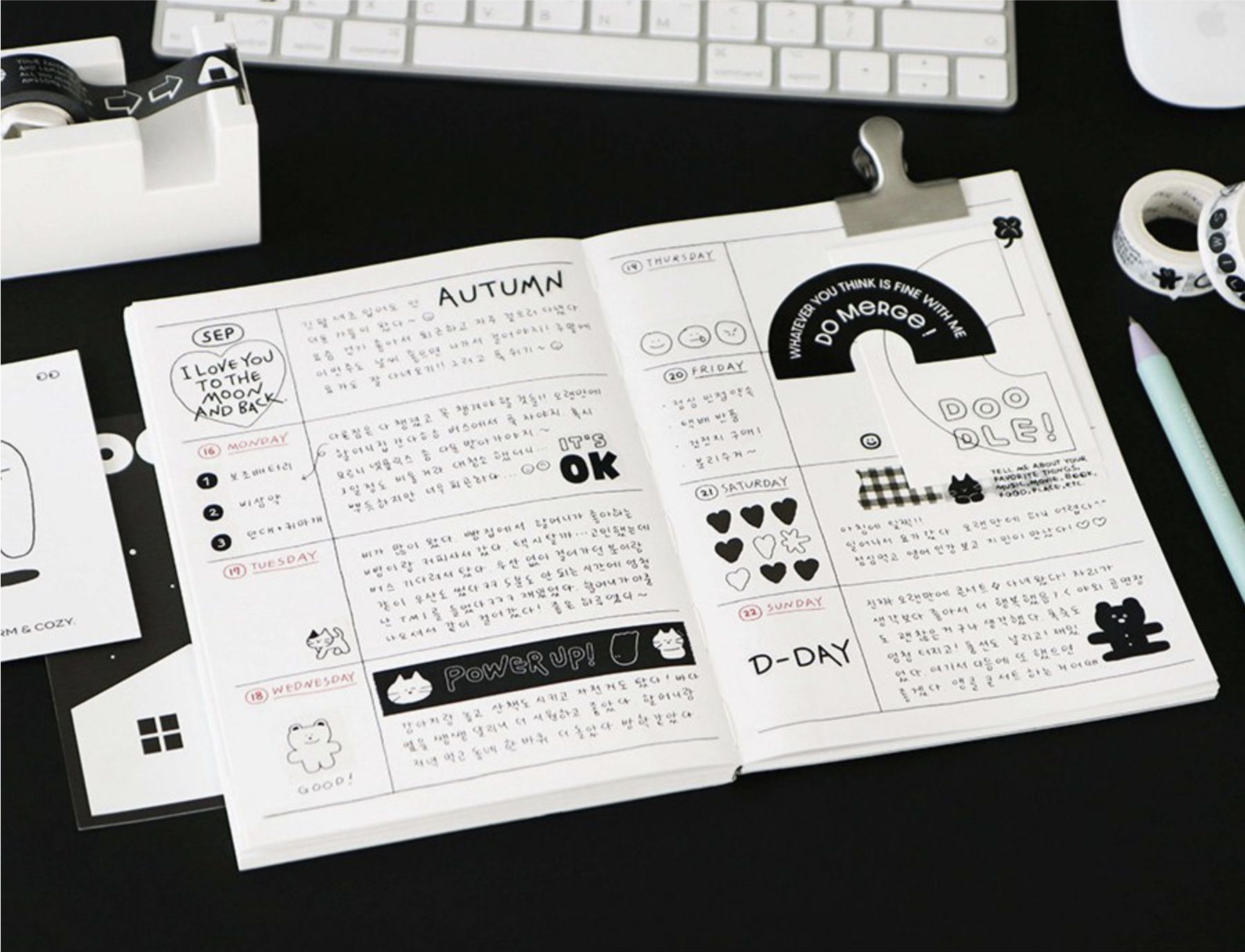 MochiThings: 2024 Doodle Diary Planner