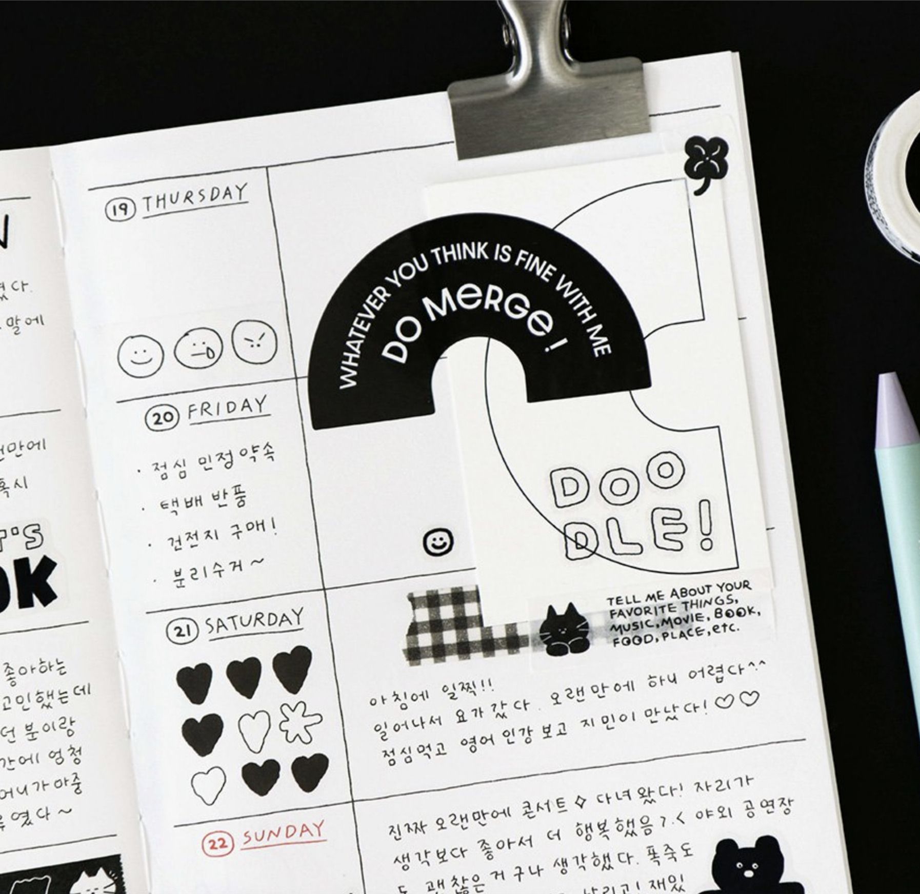 MochiThings: 2024 Doodle Diary Planner