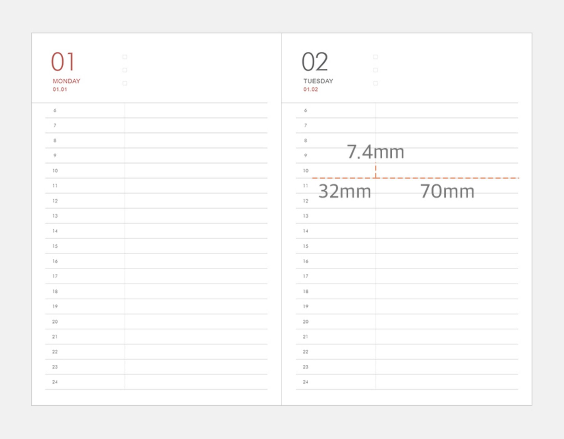 MochiThings: 2024 Prism 365 Days B6 Leather Daily Planner