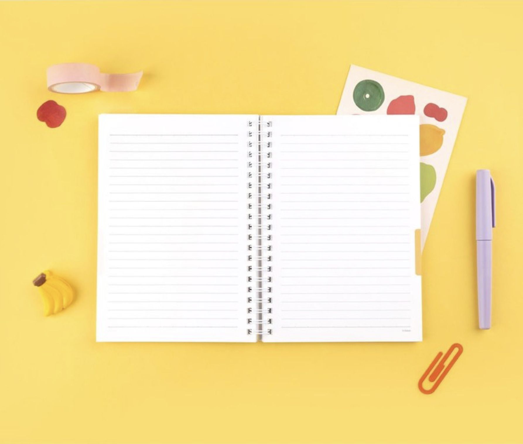 MochiThings: Small Fruity Ryan Lined Notebook