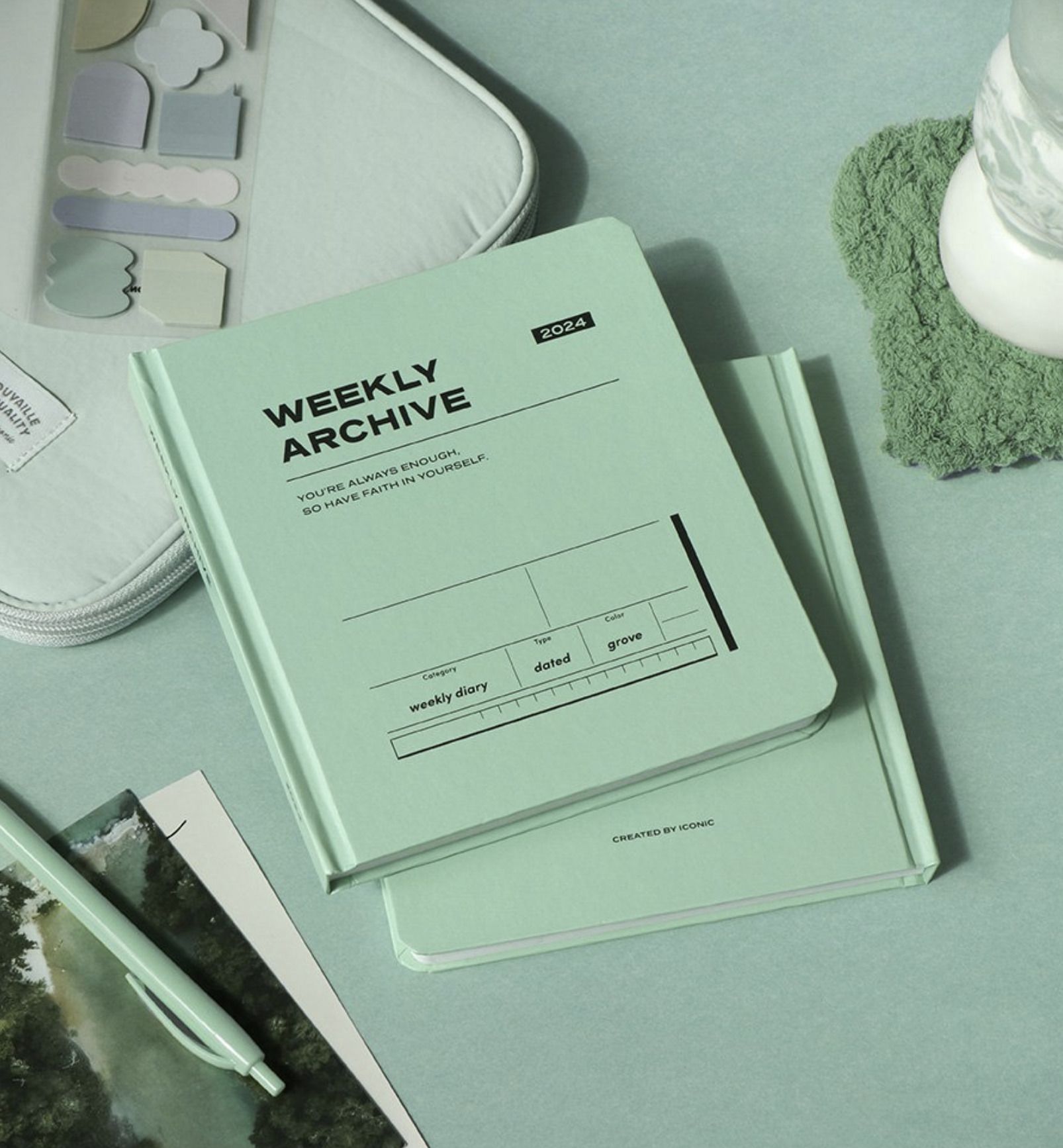 MochiThings: 2024 Weekly Archive Square Planner