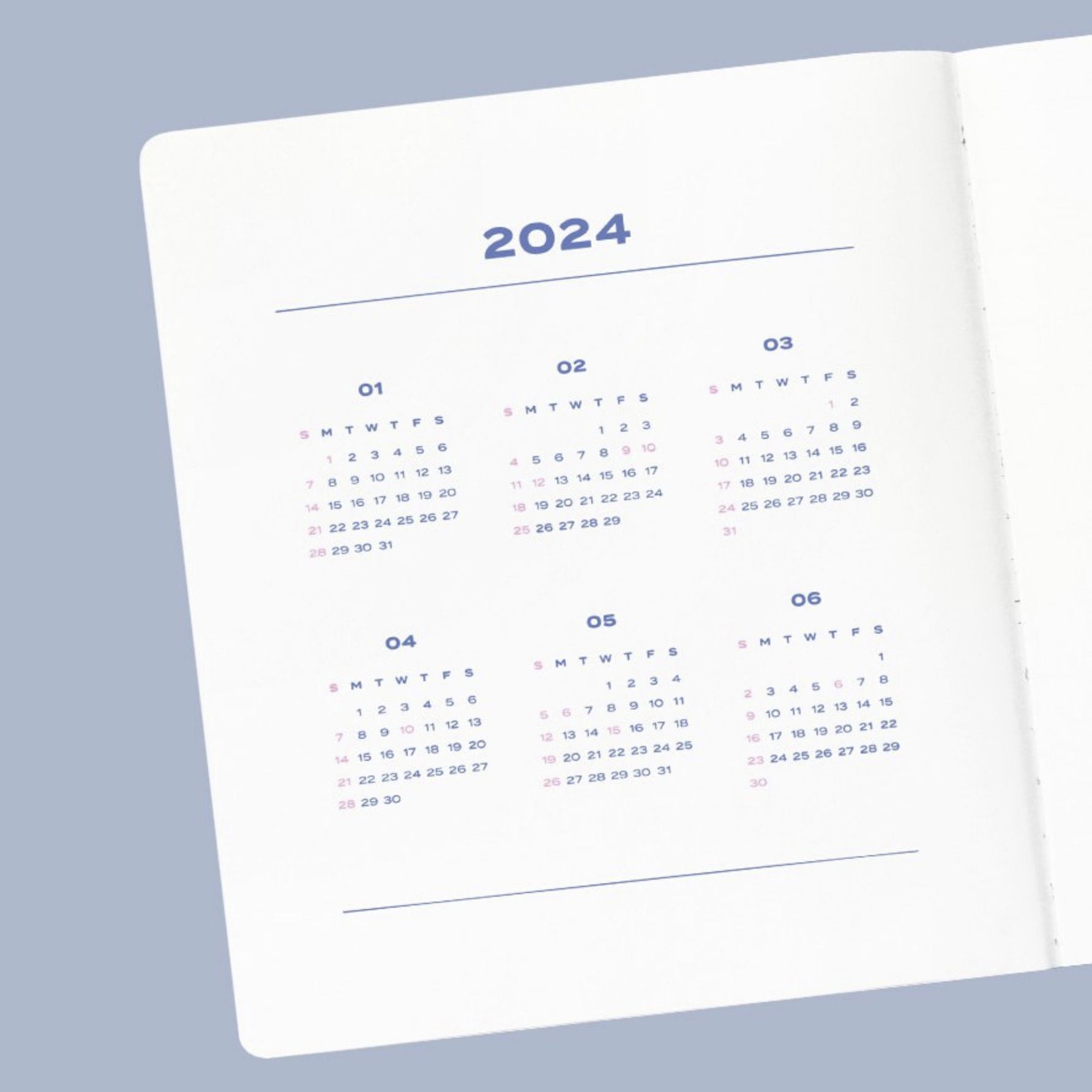 MochiThings: 2024 Weekly Archive Square Planner