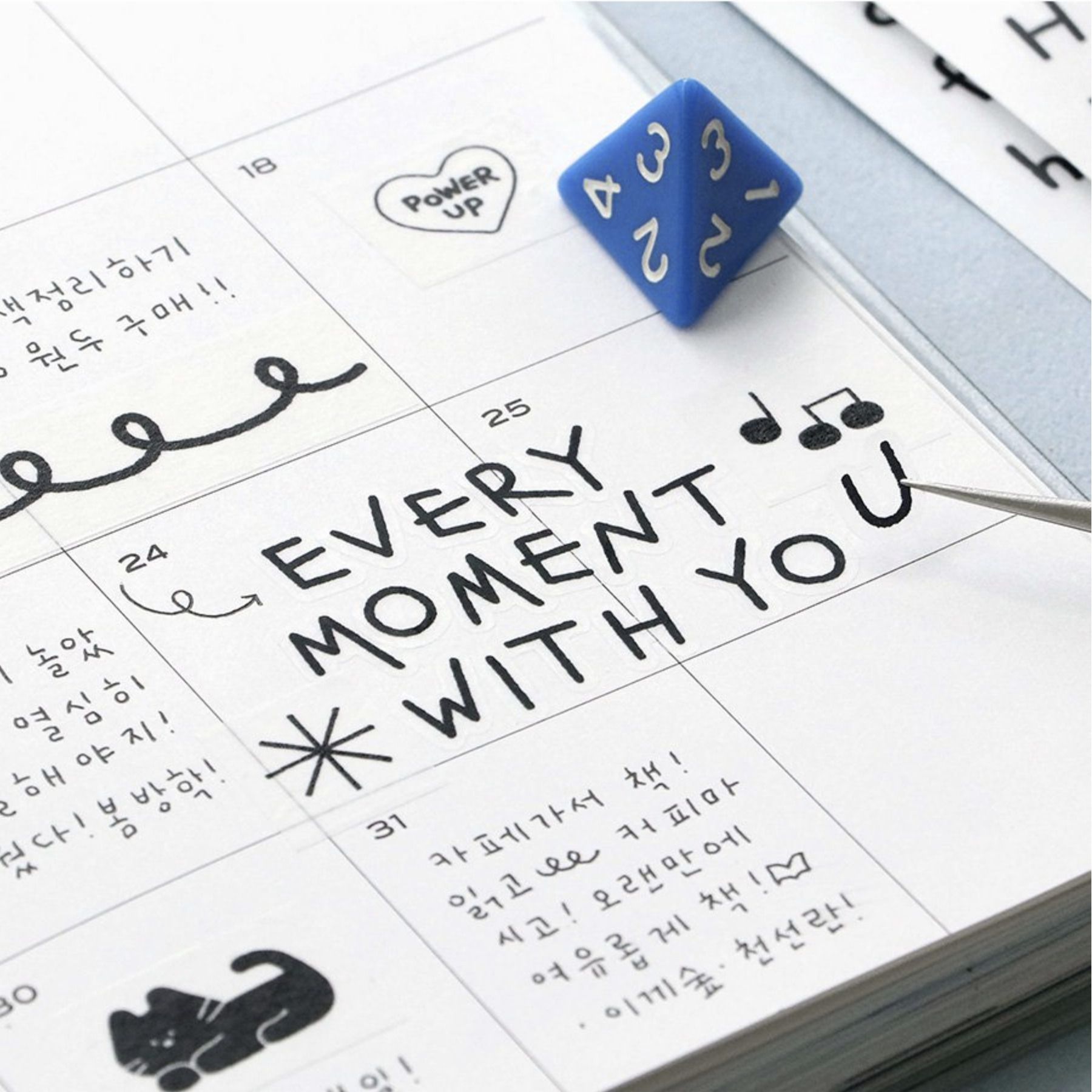 MochiThings: 6pcs Doodle Alphabet Sticker Set