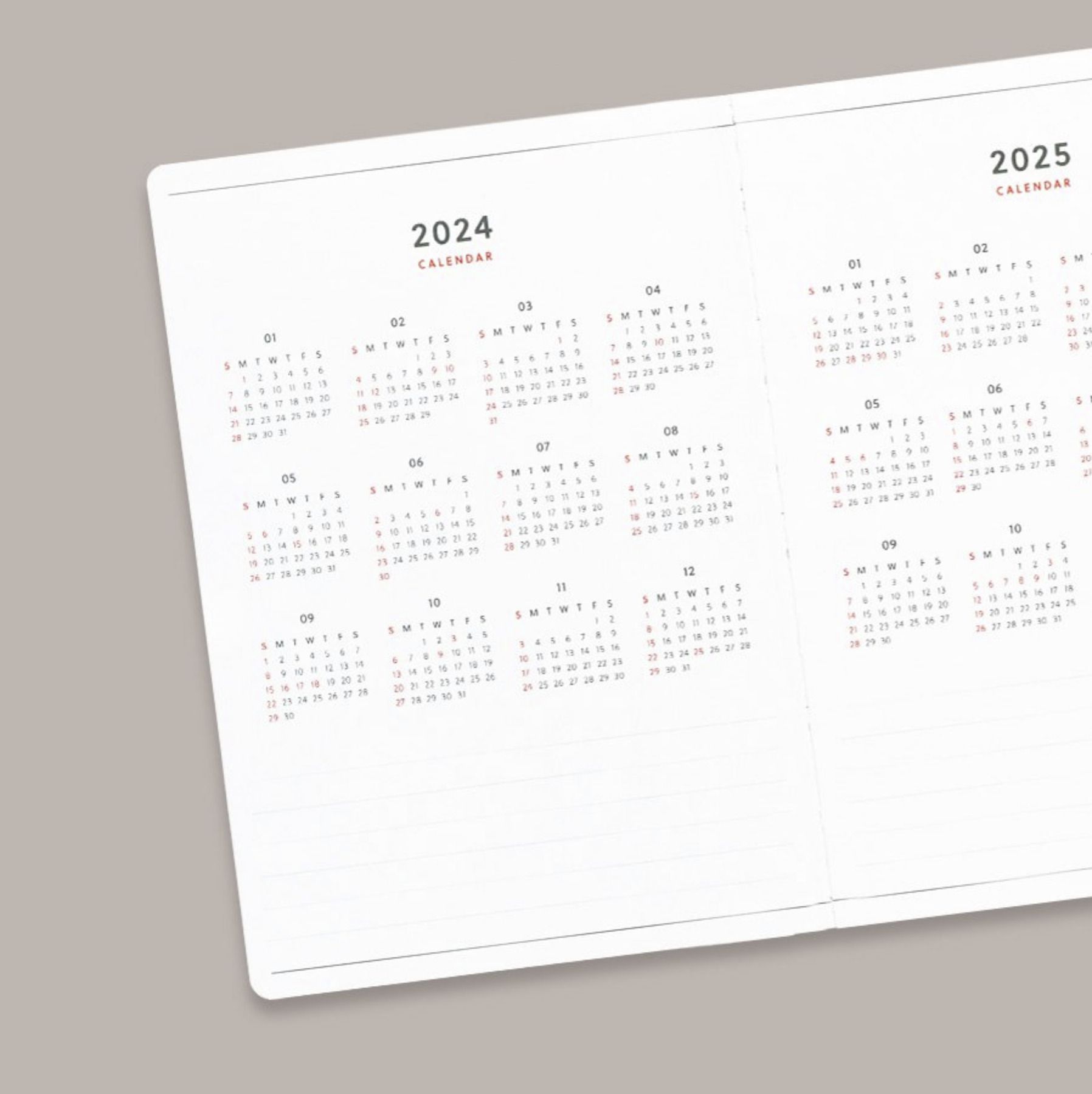 MochiThings: 2024 Small Journal J Planner