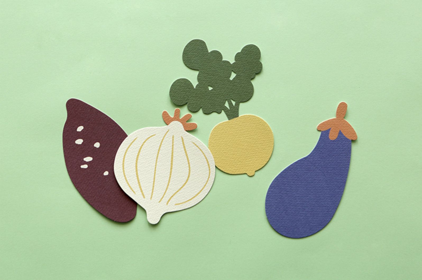 MochiThings: 4pcs Vegetable Card Set