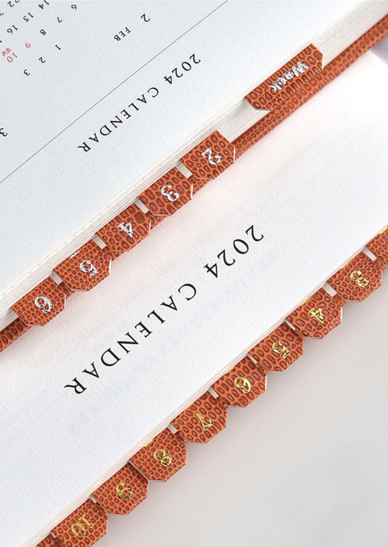 MochiThings: Classy Textured Leather Index Sticker