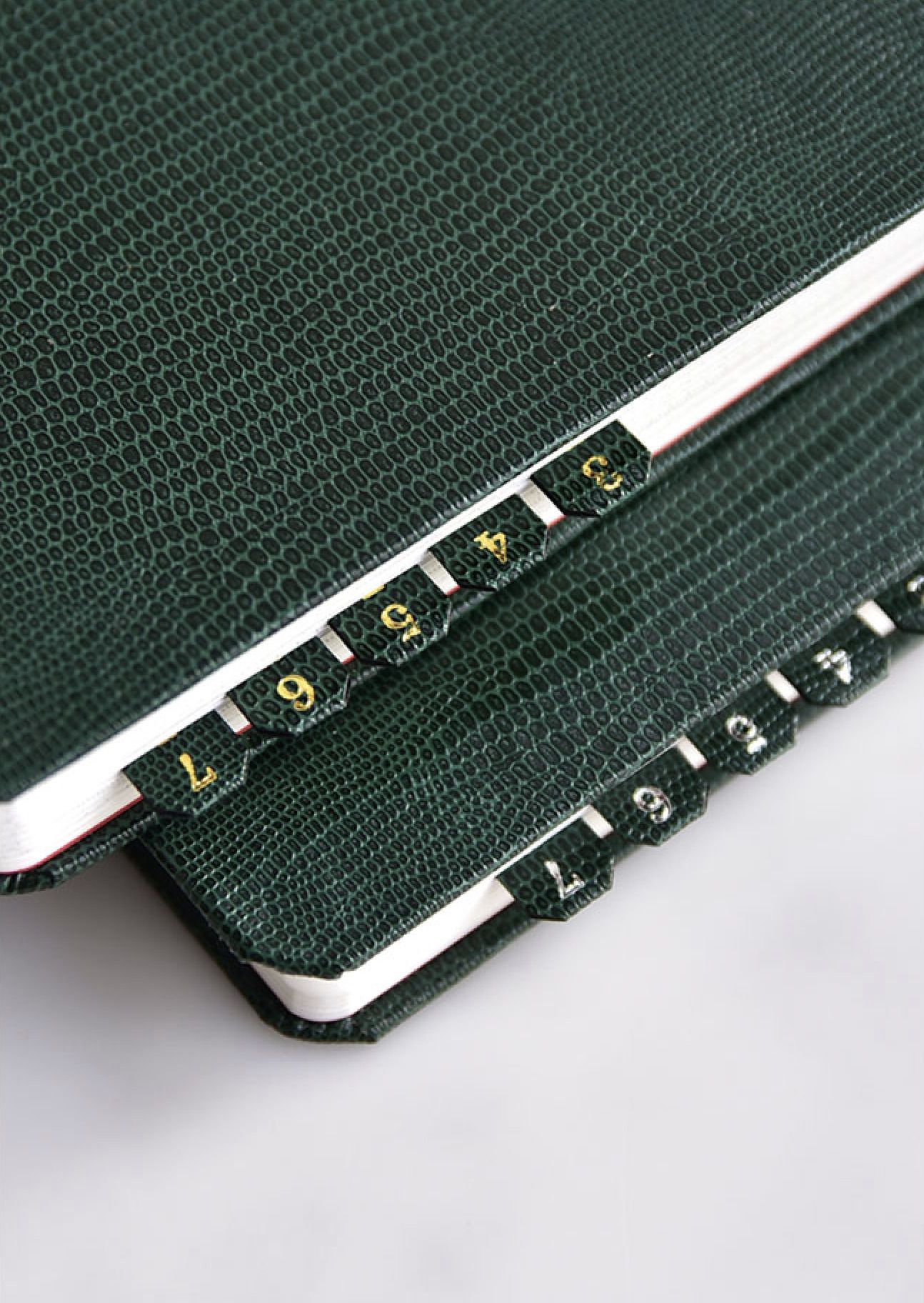 MochiThings: Classy Textured Leather Index Sticker