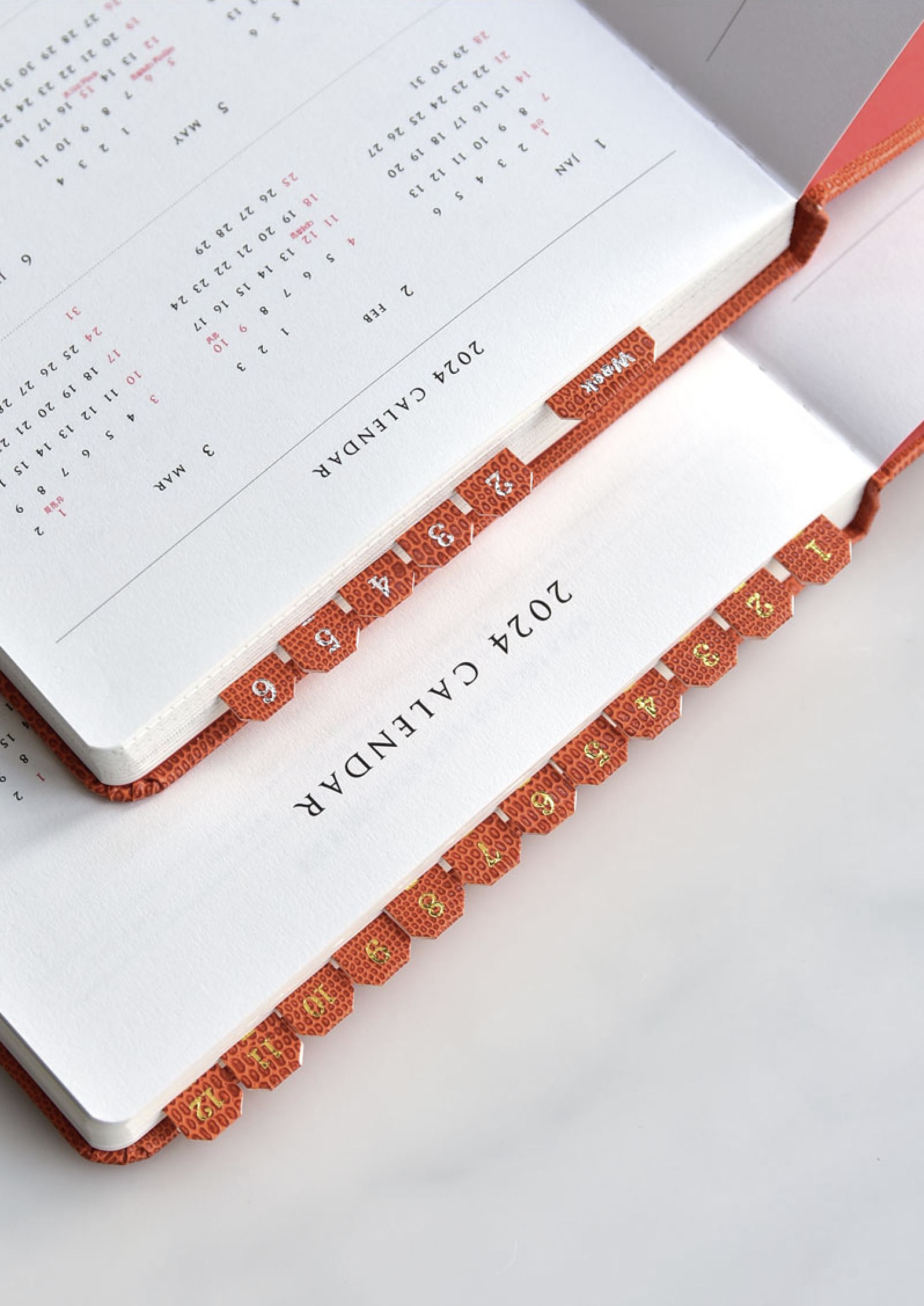 MochiThings: Classy Textured Leather Index Sticker