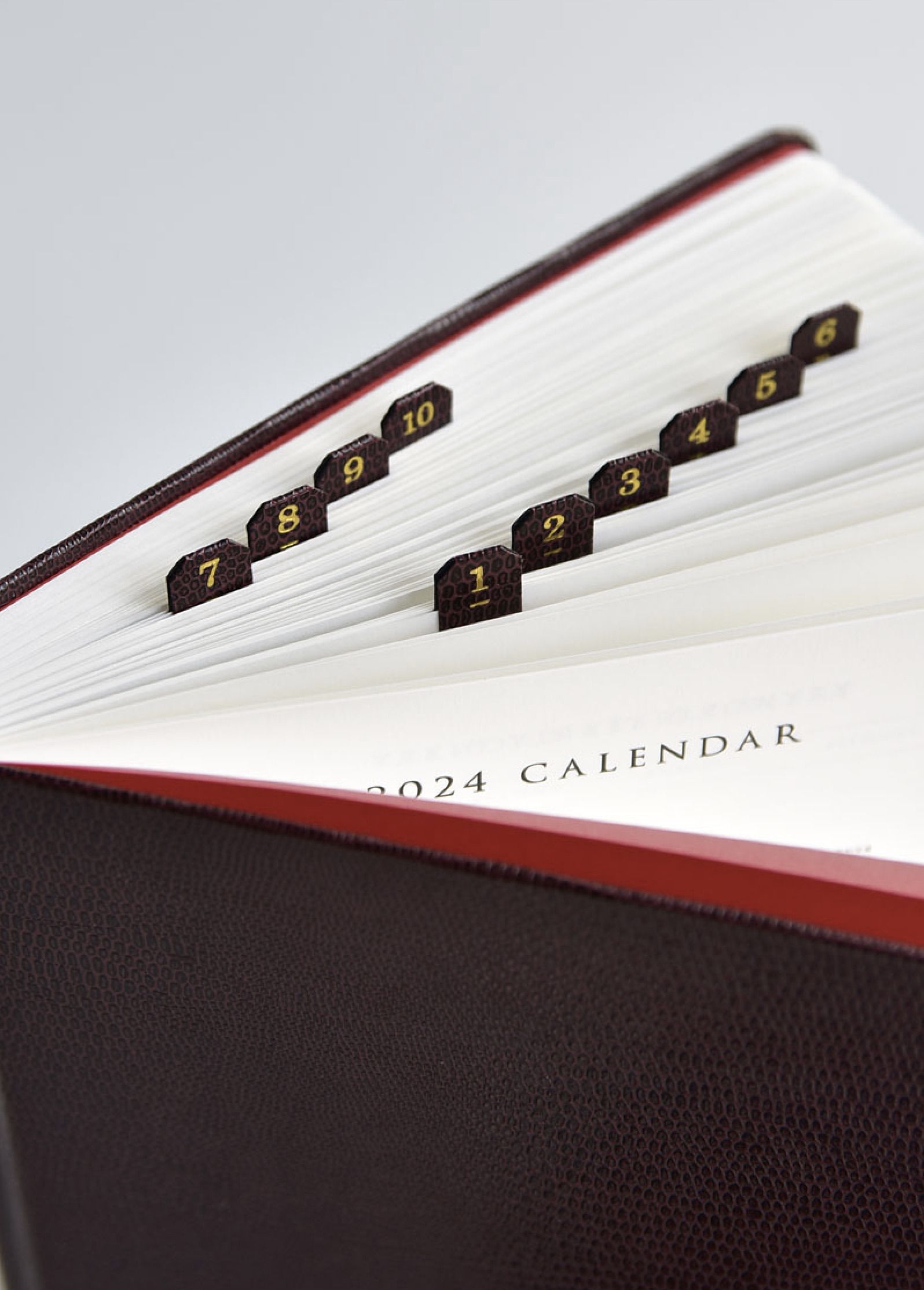 MochiThings: Classy Textured Leather Index Sticker