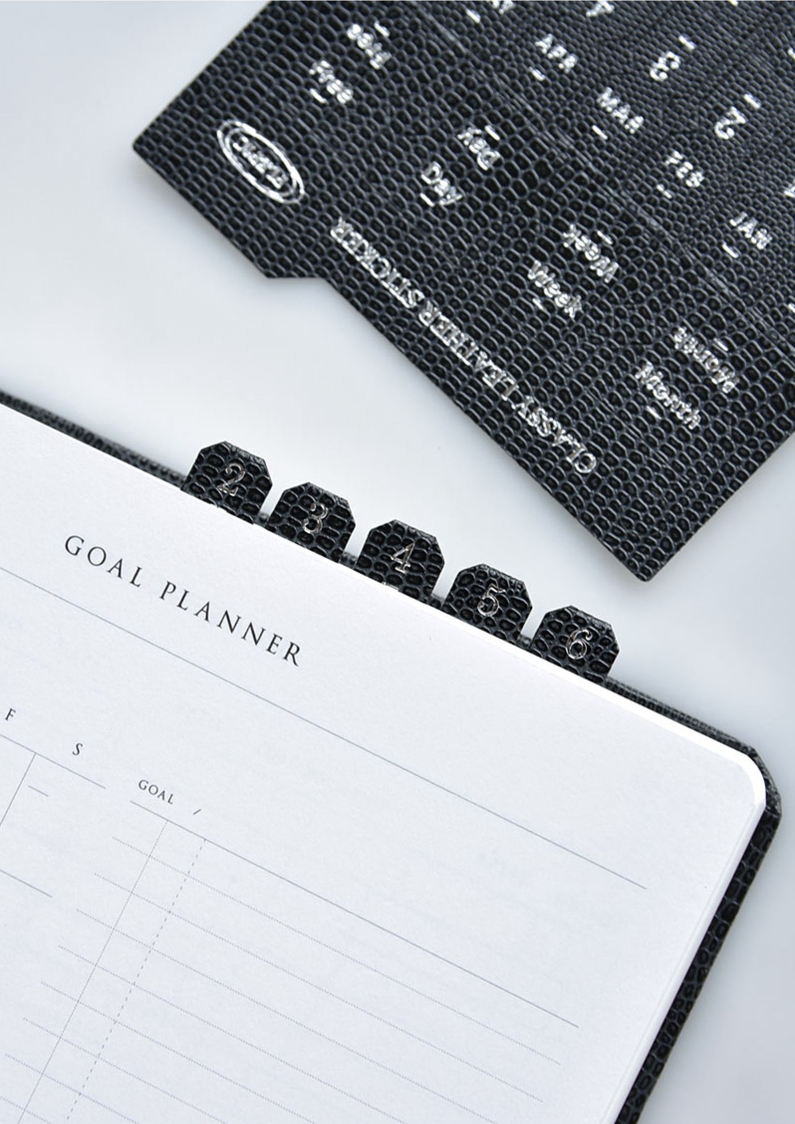 MochiThings: Classy Textured Leather Index Sticker