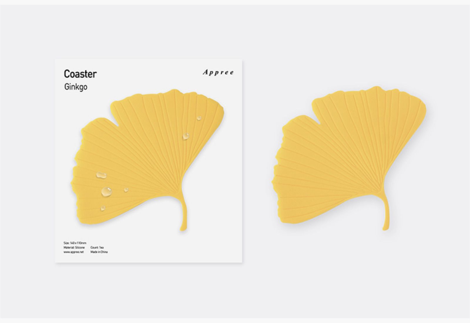 MochiThings: Ginkgo Tea Coaster