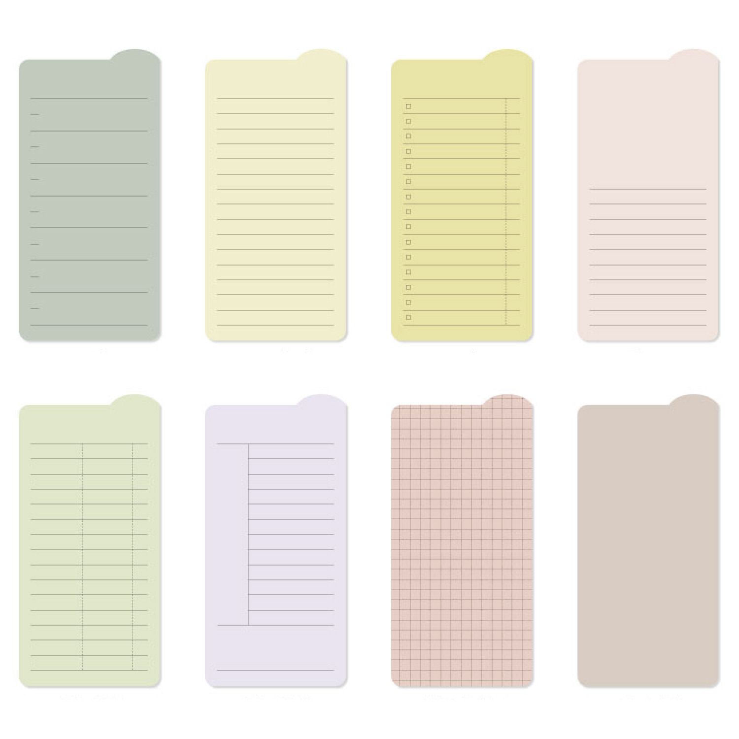 MochiThings: Colorful Rounded Edge Index Sticky Note