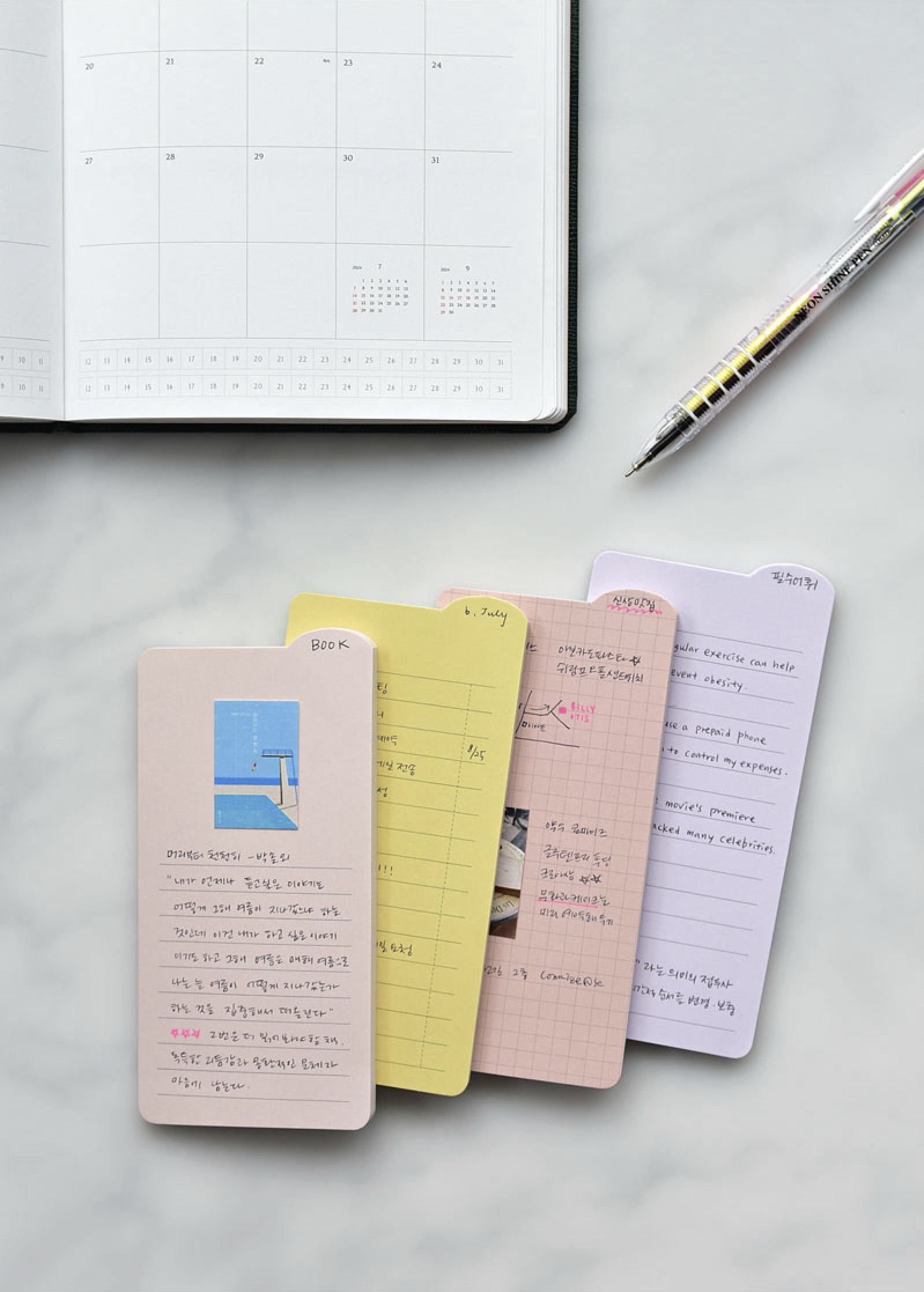 MochiThings: Colorful Rounded Edge Index Sticky Note