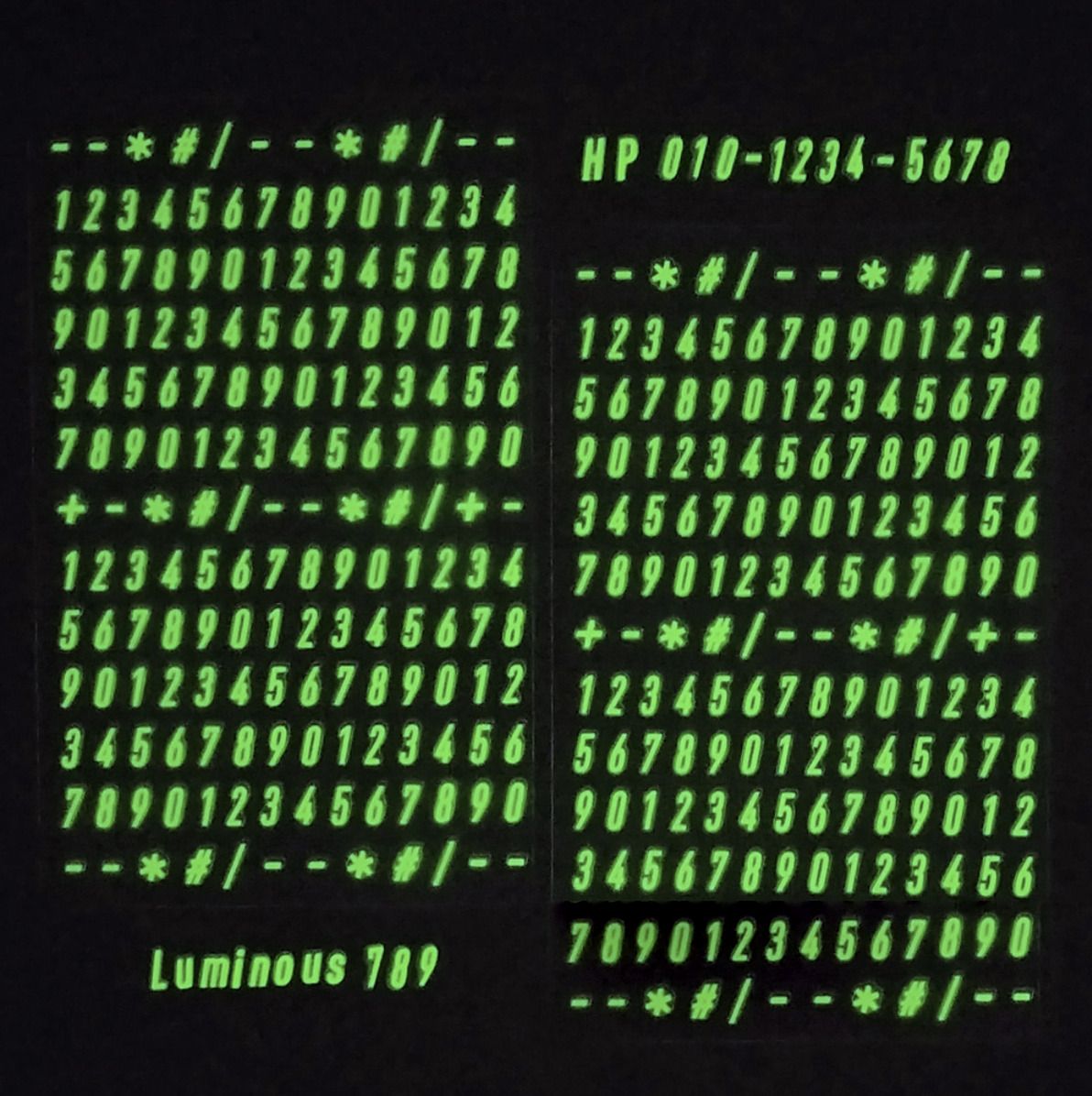 MochiThings: Alphabet & Number Glow in the Dark Sticker