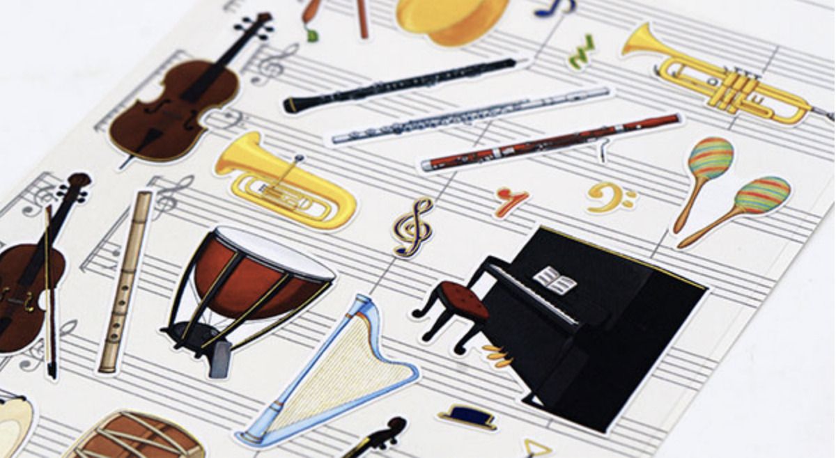 MochiThings: Musical Instrument Paper Sticker