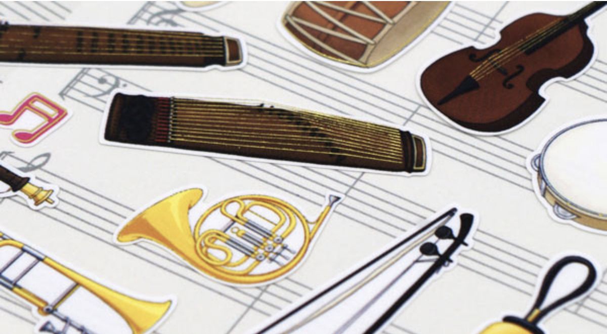 MochiThings: Musical Instrument Paper Sticker