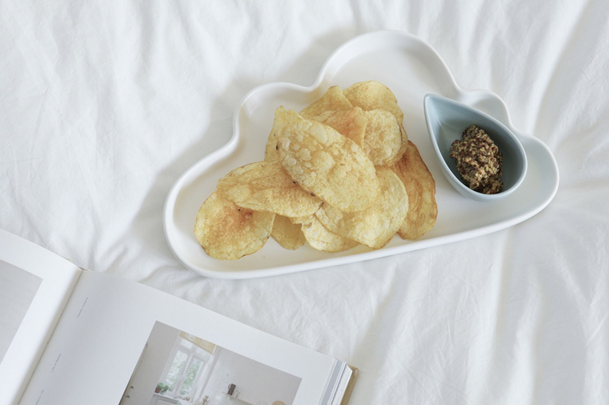 MochiThings: 4pcs Cloud & Raindrop Plate Set