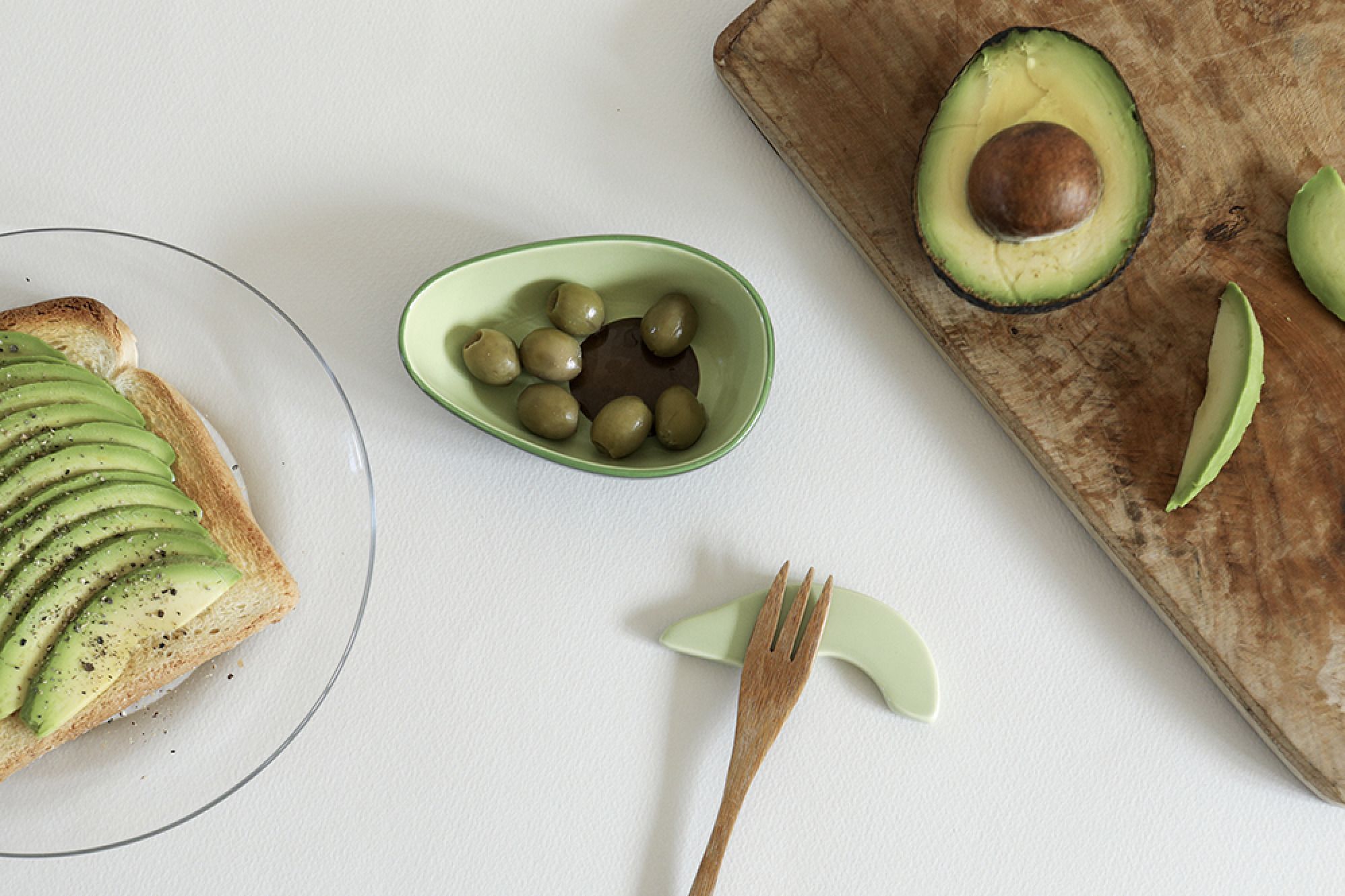 MochiThings: 7pcs Avocado & Fried Egg Mini Bowl Set