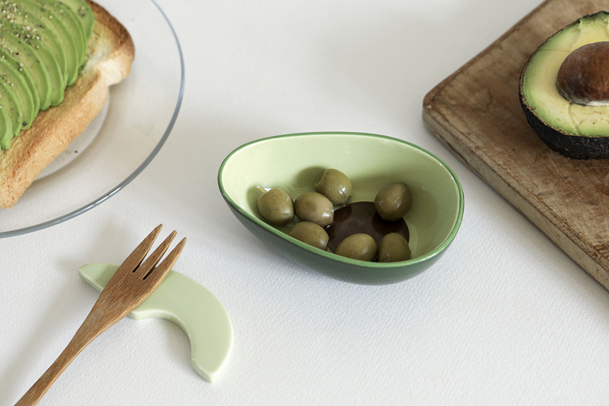 MochiThings: 7pcs Avocado & Fried Egg Mini Bowl Set