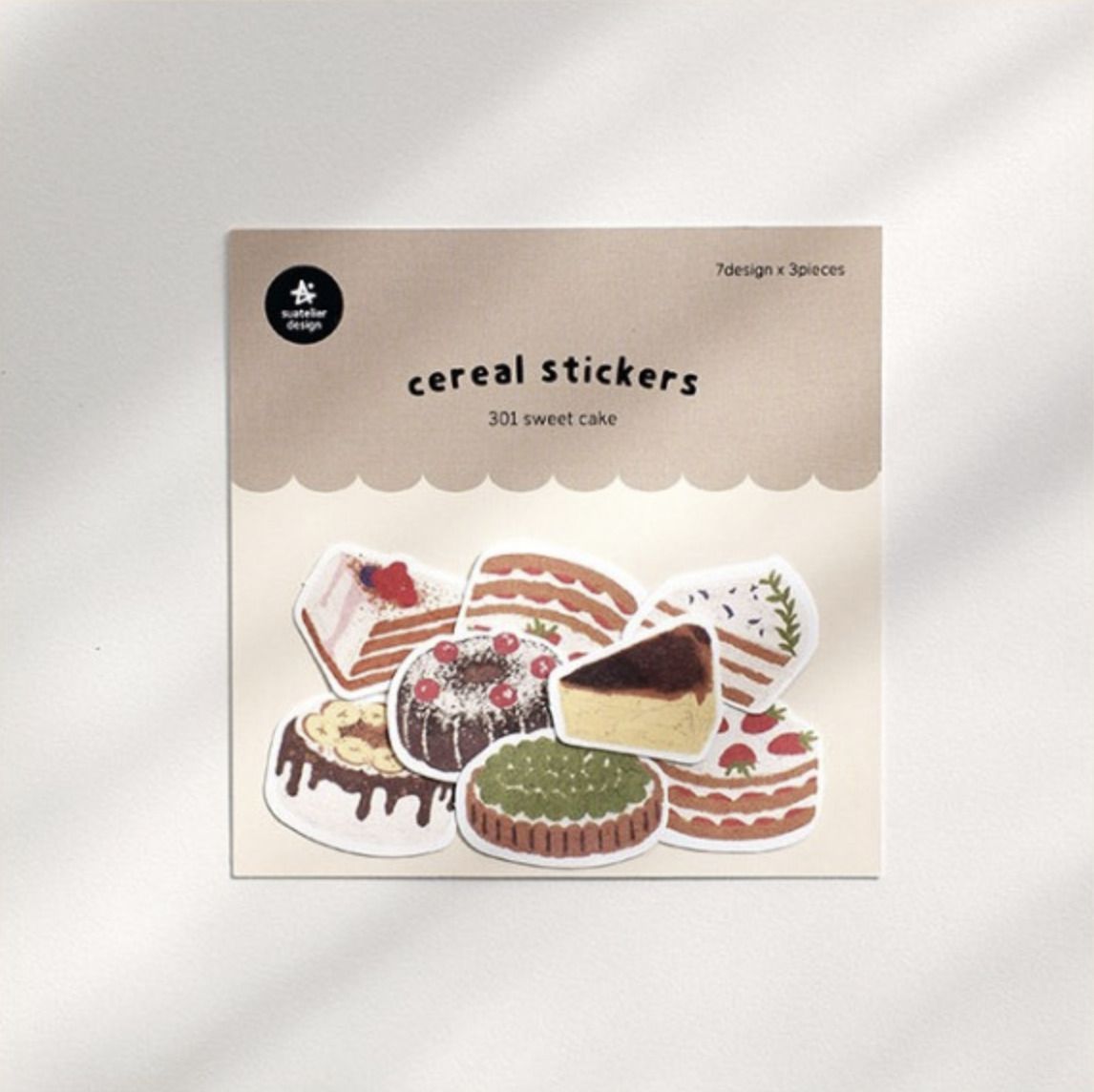 MochiThings: 21pcs Sweet Cake Cereal Sticker Set